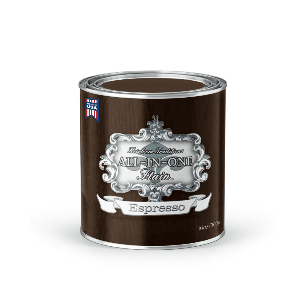 Heirloom Traditions ALL-IN-ONE Gel Stain, Espresso (deep brown), Pint ...