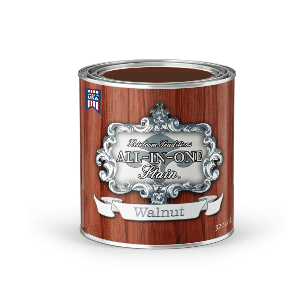 Heirloom Traditions ALL-IN-ONE Gel Stain, Walnut (rich brown with red ...