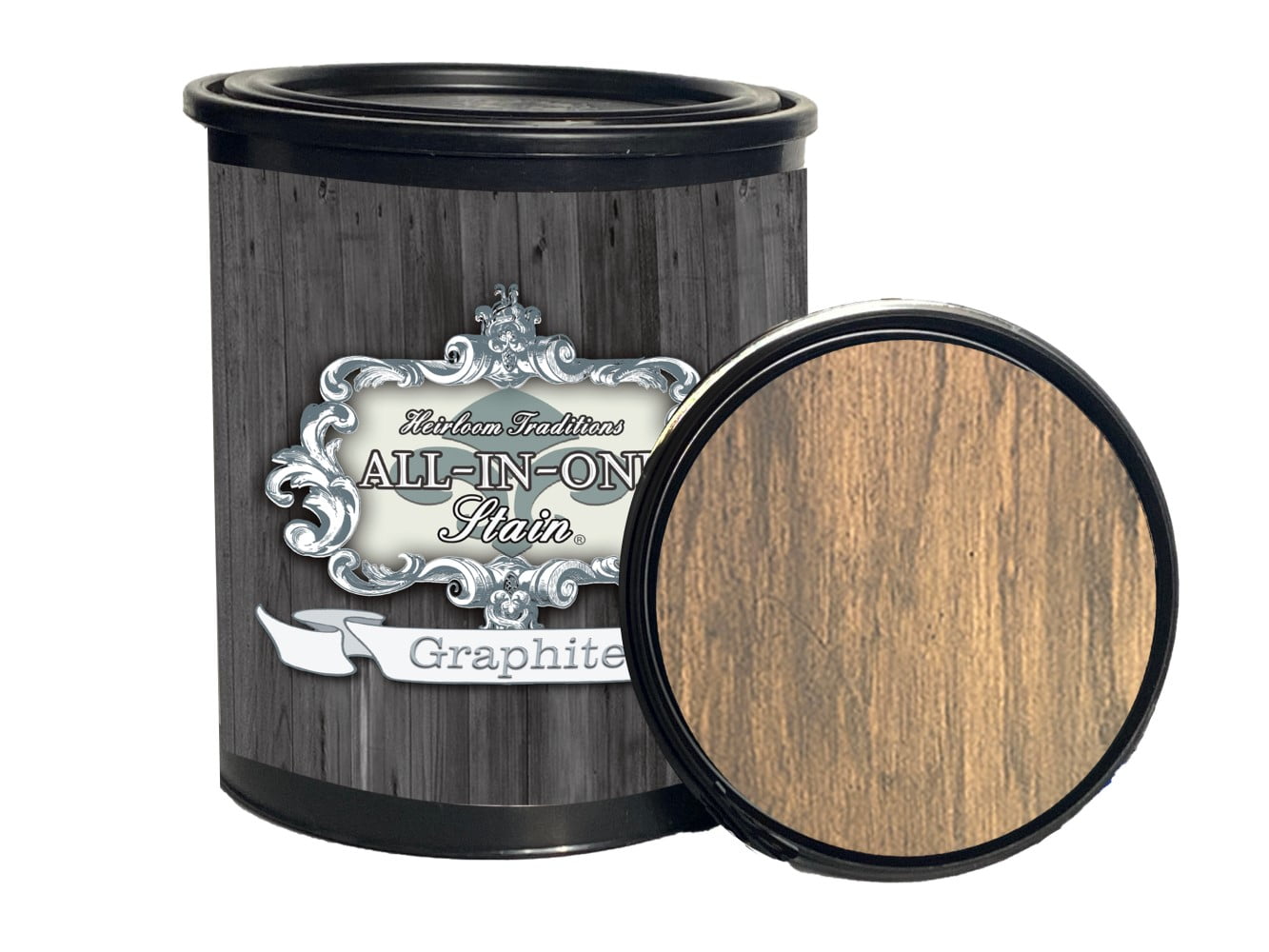 ALL-IN-ONE Gel Stain, Oil Based with Topcoat, no Sanding Required, Graphite, 32oz - Walmart.com