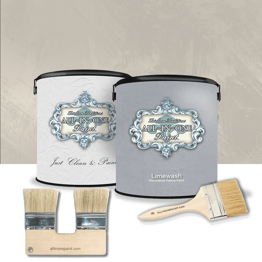 ALL-IN-ONE Paint by Heirloom Traditions, Limewash Paint, 2 Gallon Paint ...