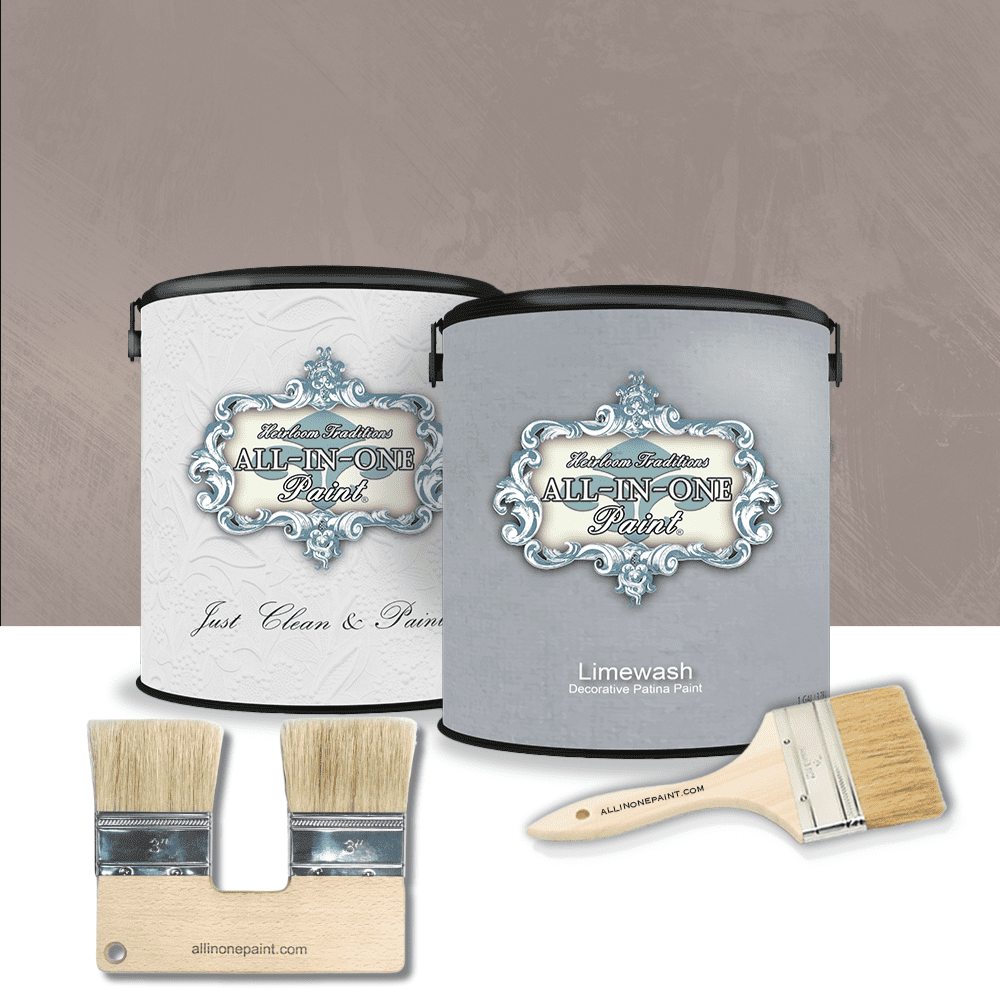 ALL-IN-ONE Paint by Heirloom Traditions, Limewash Paint, 2 Gallon Paint ...