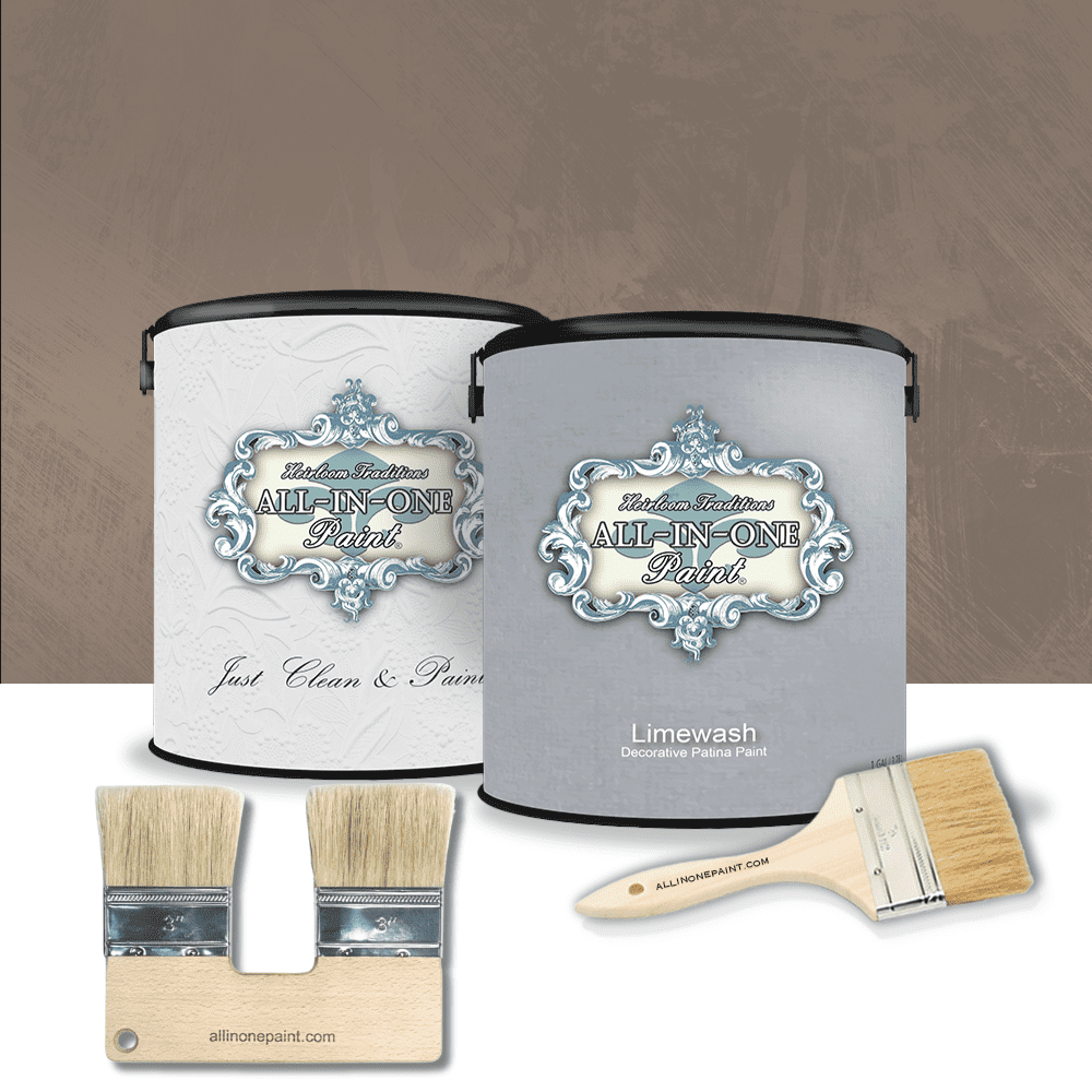 ALL-IN-ONE Paint by Heirloom Traditions, Limewash Paint, 2 Gallon Paint ...