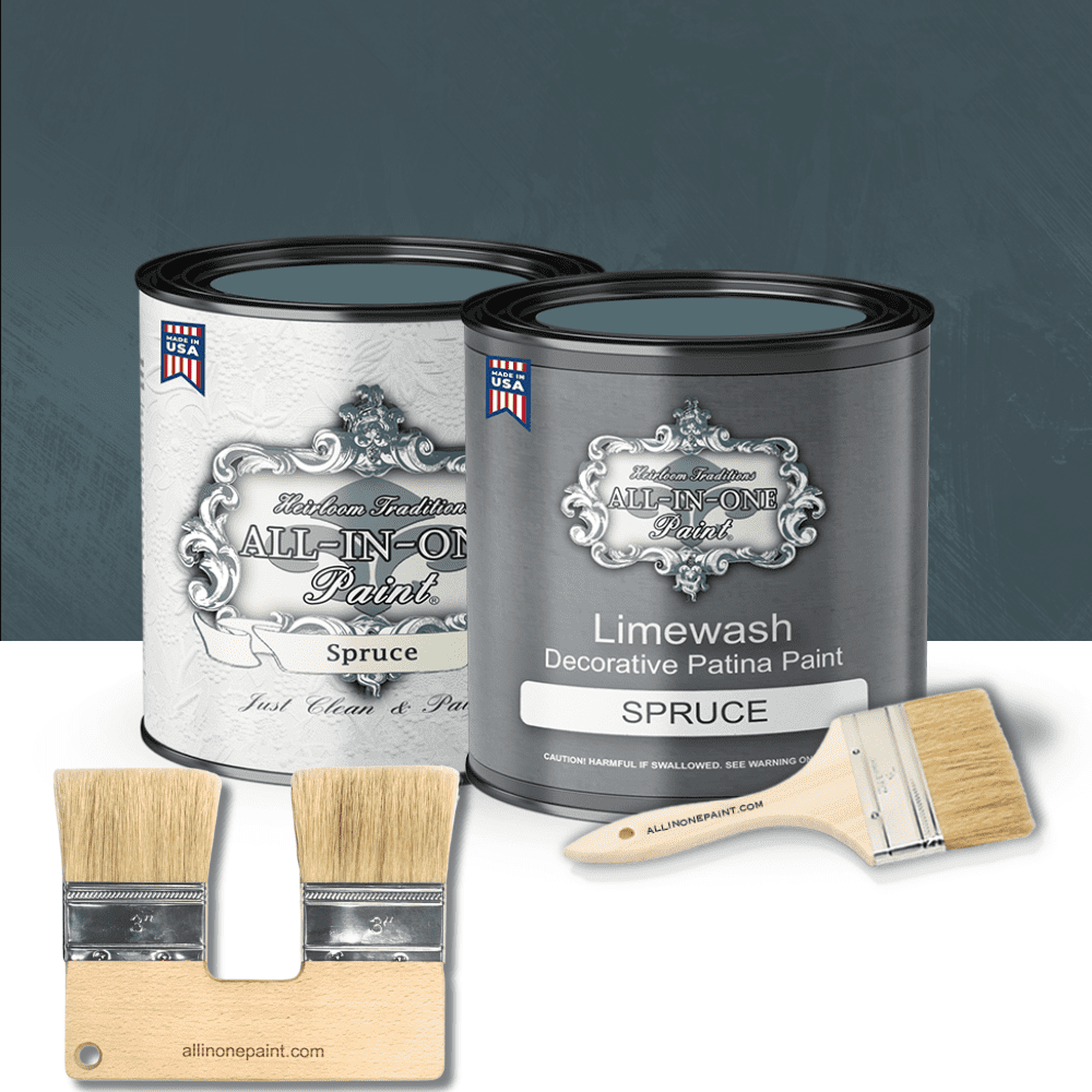 ALL-IN-ONE Paint by Heirloom Traditions, Limewash Paint, 2 Quart Paint ...
