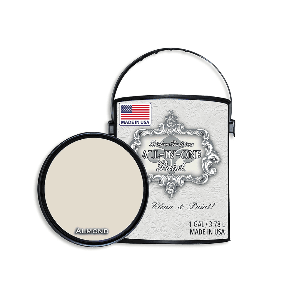 ALL-IN-ONE Paint, Almond(Off White, Tan Undertone), 128 Fl Oz Gallon ...