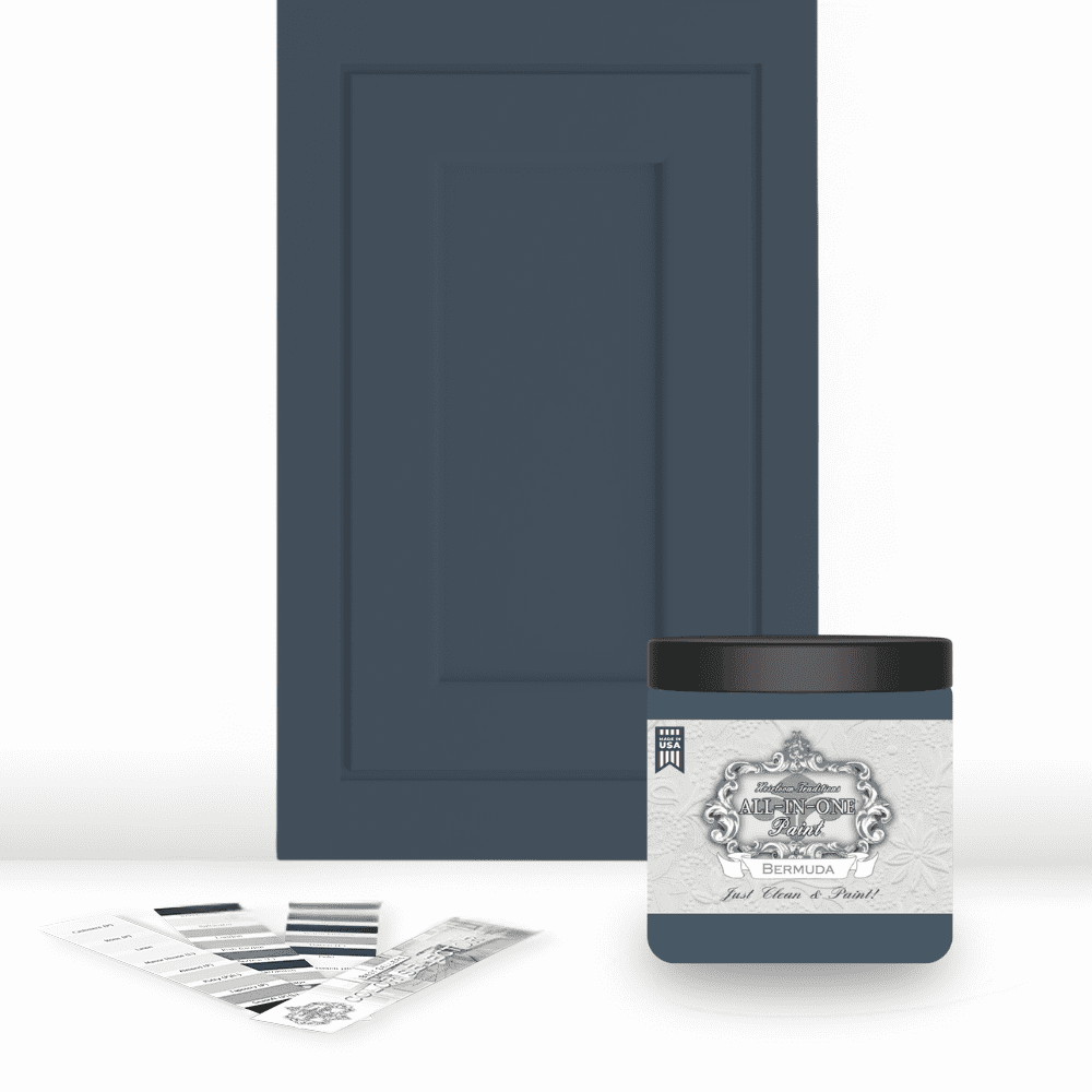 ALL-IN-ONE Paint by Heirloom Traditions, Bermuda (Blue Gray), 8oz ...