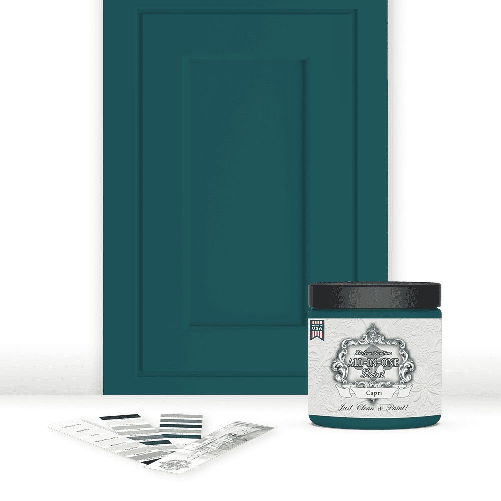 ALL-IN-ONE Matte Home Indoor Paint, Capri (Green Teal), 8oz Sample by ...