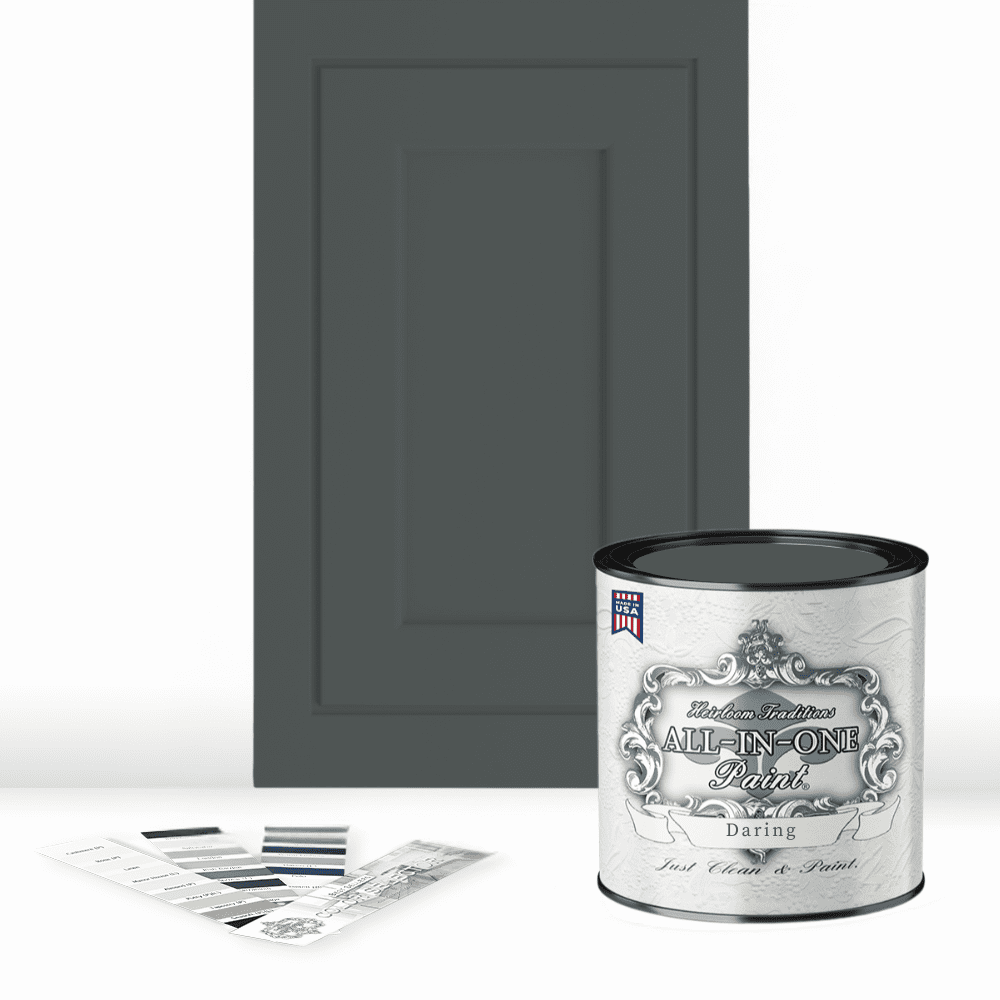ALL-IN-ONE Paint by Heirloom Traditions, Daring (Deep Charcoal), Quart ...