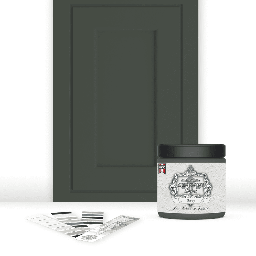 ALL-IN-ONE Paint by Heirloom Traditions, Envy (Slate Green), 8oz Sample ...