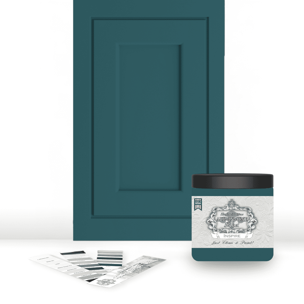 ALL-IN-ONE Paint by Heirloom Traditions, Inspire (Deep Teal), 8oz ...