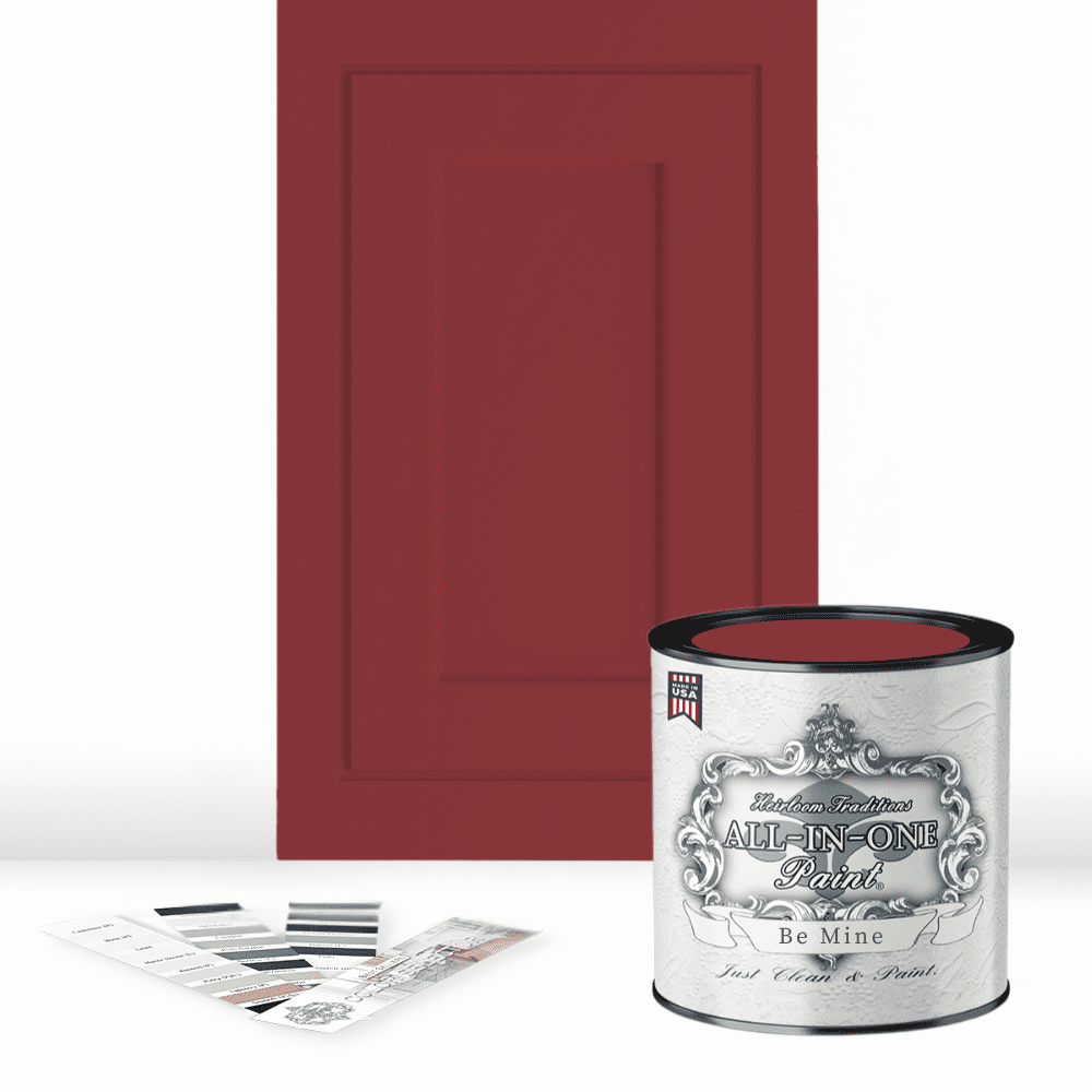 ALL-IN-ONE Paint by Heirloom Traditions, Be Mine (Scarlet Red), Quart ...