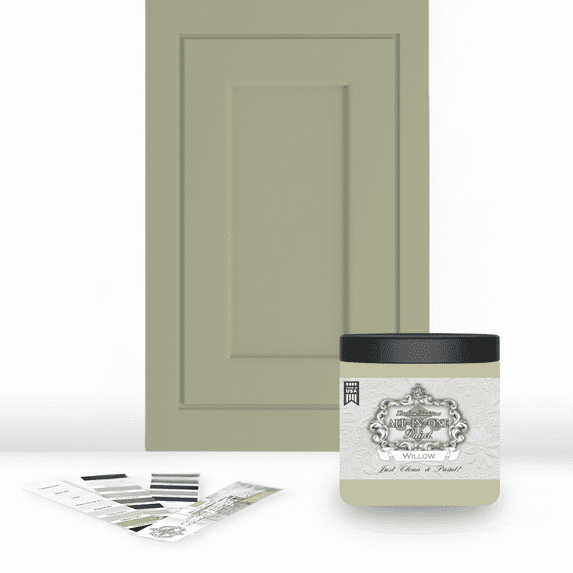 ALL-IN-ONE Paint, Willow, 8oz Sample - Durable cabinet and furniture ...