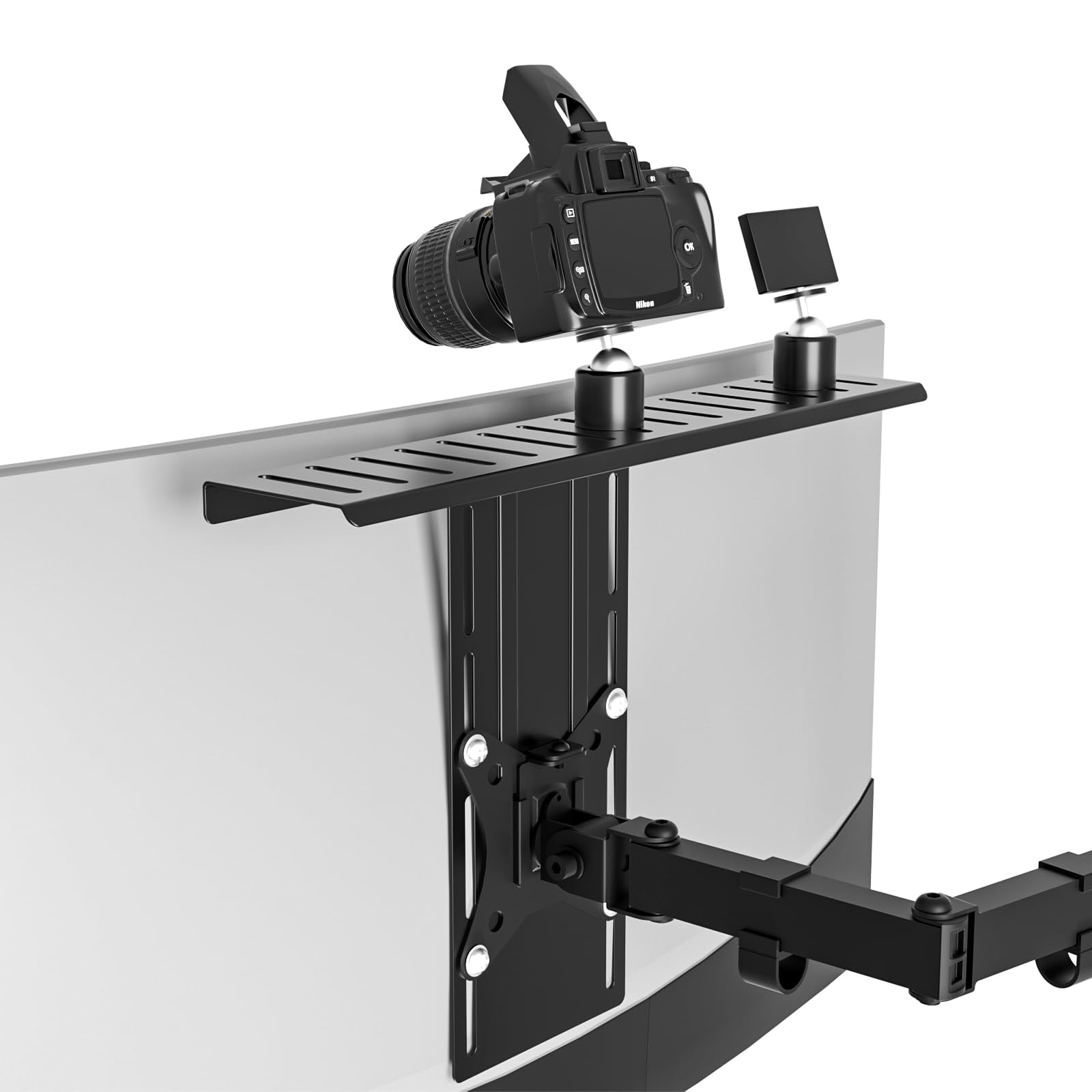 ALL-IN-ONE VESA Compatible Device Shelf Holds Cameras, Webcams ...