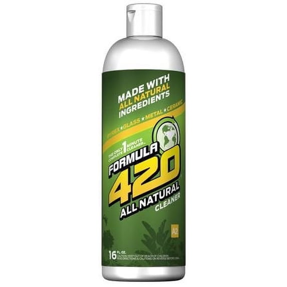 ALL NATURAL Formula 420 Pipe Cleaner - Cleans - Glass, Pyrex, Metal ...