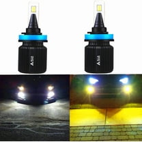 Alla Lighting 2800lm 5201 5202 LED Fog Light Bulbs or DRL Daytime ...