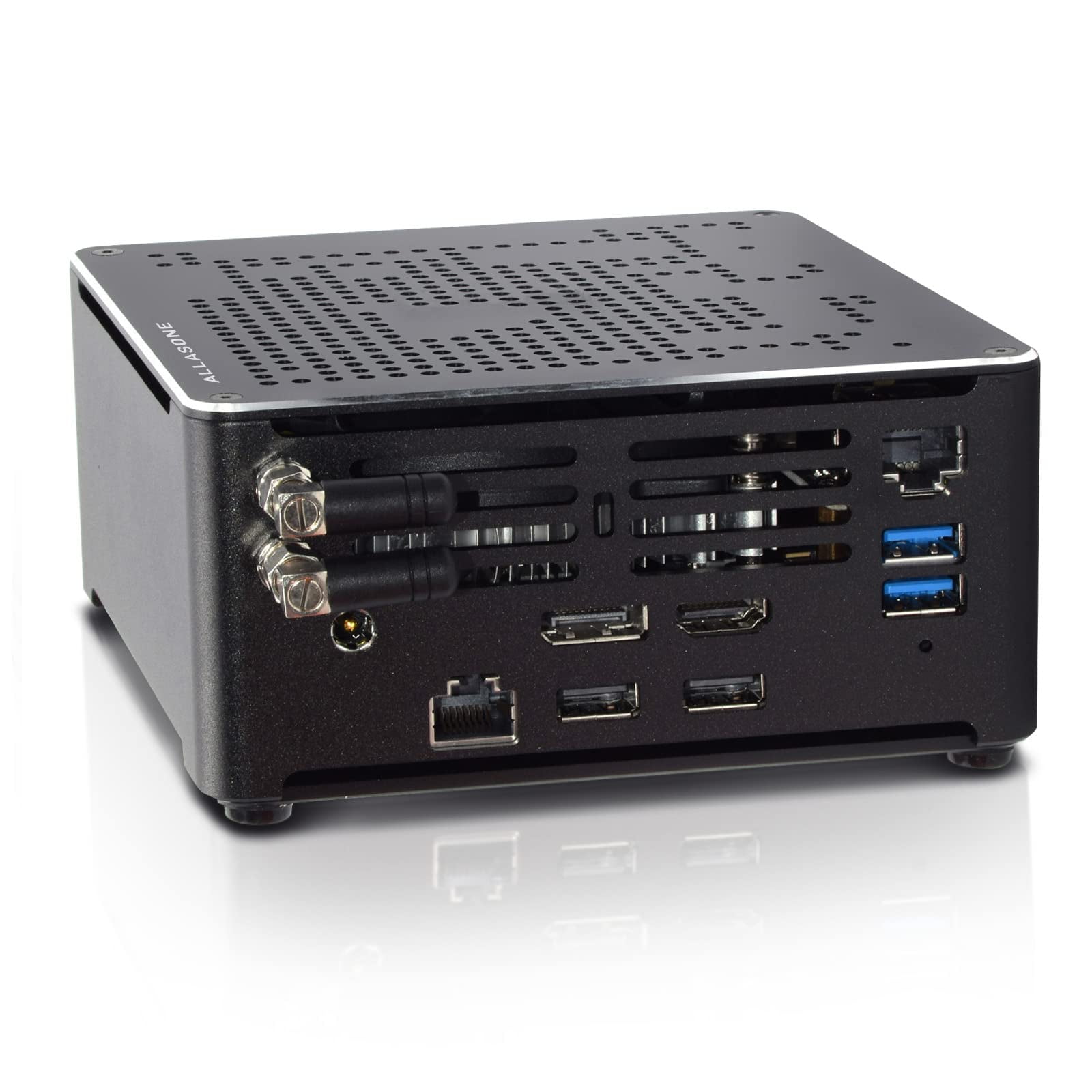 ALLASONE Mini Gaming pc Windows 11, Core i7 9850H Mini PC 2 Nic 64GB ...