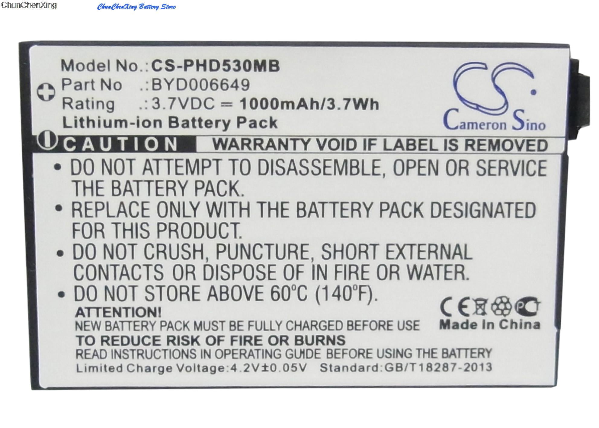 ALLCCX 1000mAh Battery BYD006649 for BT BM1000, Video Baby Monitor 1000 ...