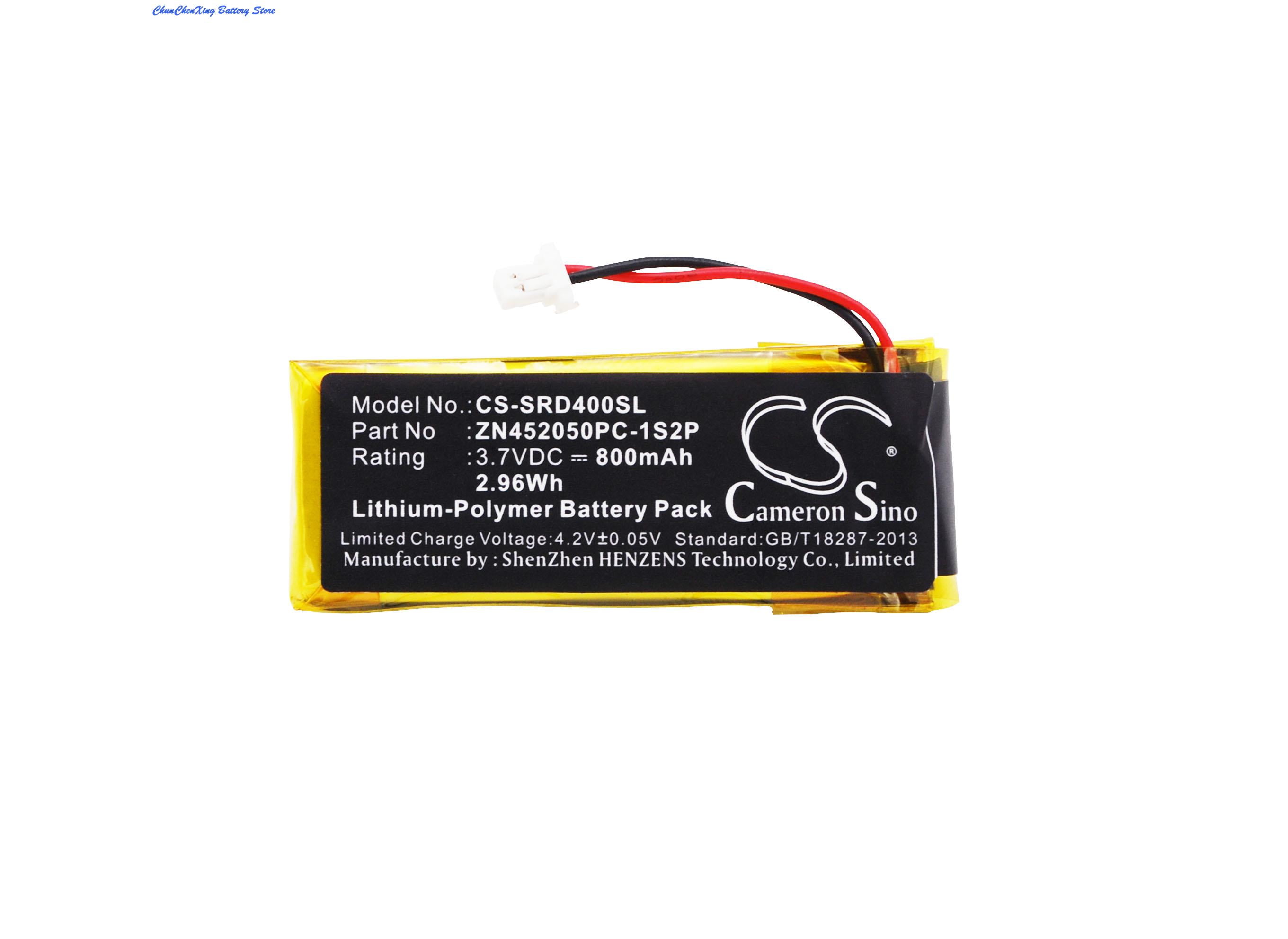 ALLCCX 800mAh Battery ZN452050PC-1S2P for Cardo Scala Rider G4, G9, G9x ...