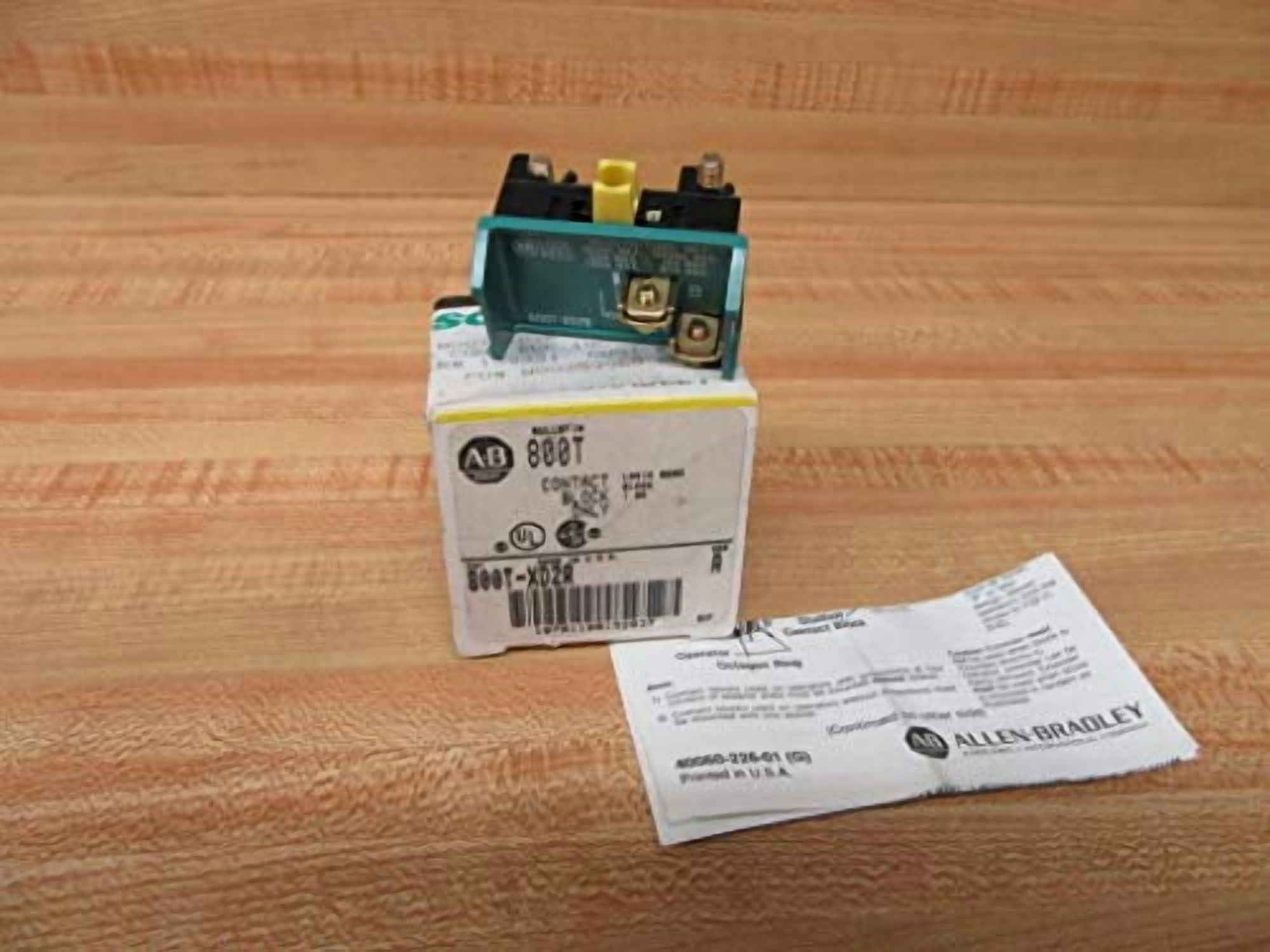 ALLEN BRADLEY 800T-XD2R 1 Normally Closed, 800T PB, Logic Reed Contact ...
