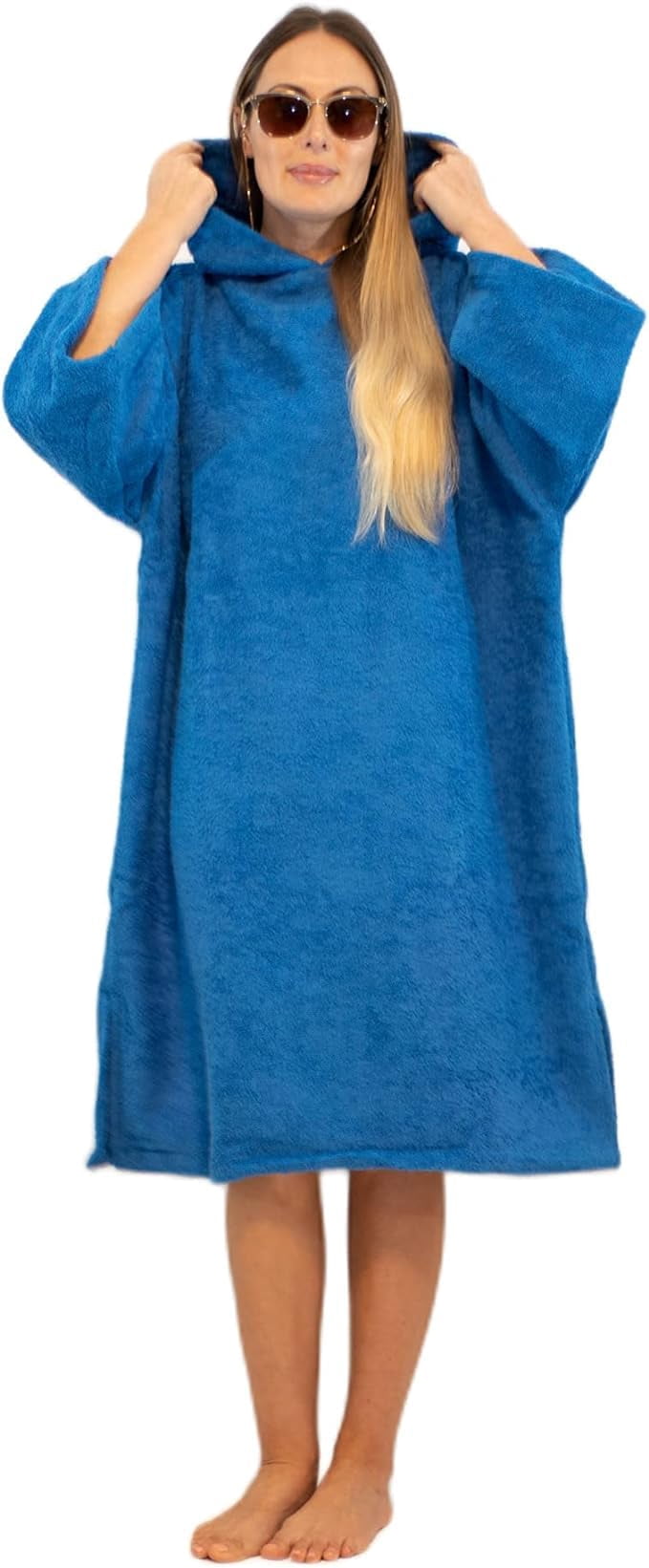 ALLEN & MATE 100% Cotton Hooded Surf Poncho Unisex Oversized Towelling ...