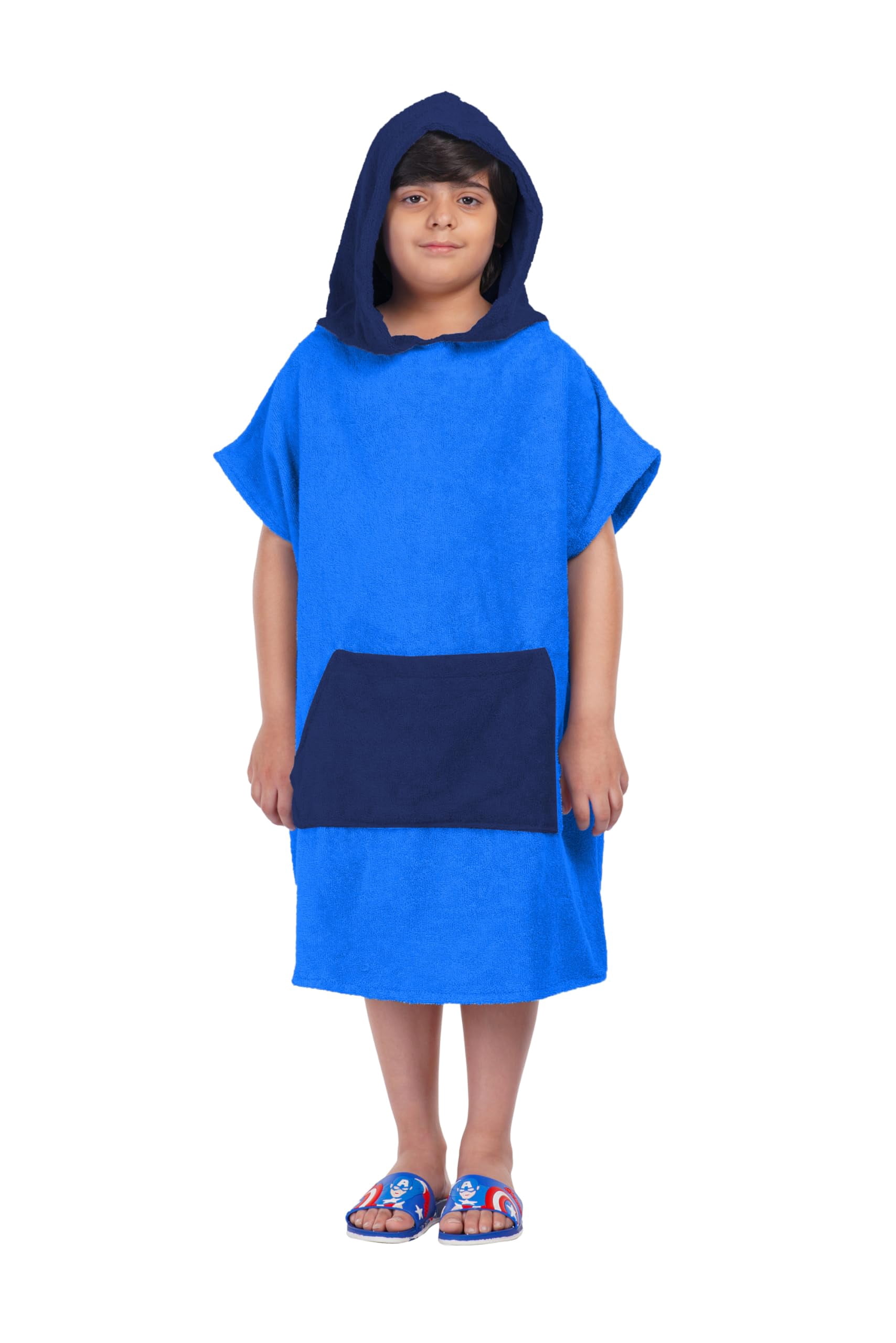 ALLEN & MATE 100% Cotton Kids Changing Robe Surf Poncho, Safety ...