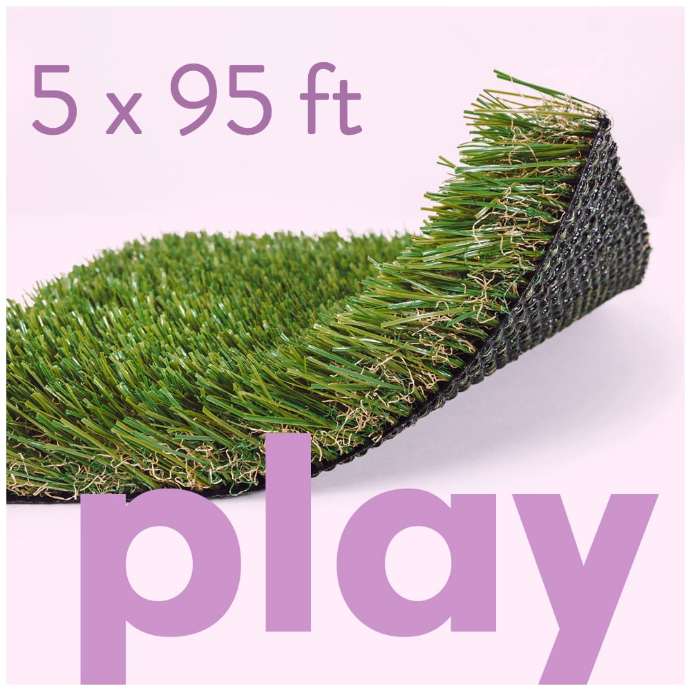 ALLGREEN Play 5 x 95 ft Artificial Grass for Pet Kids Playground and ...