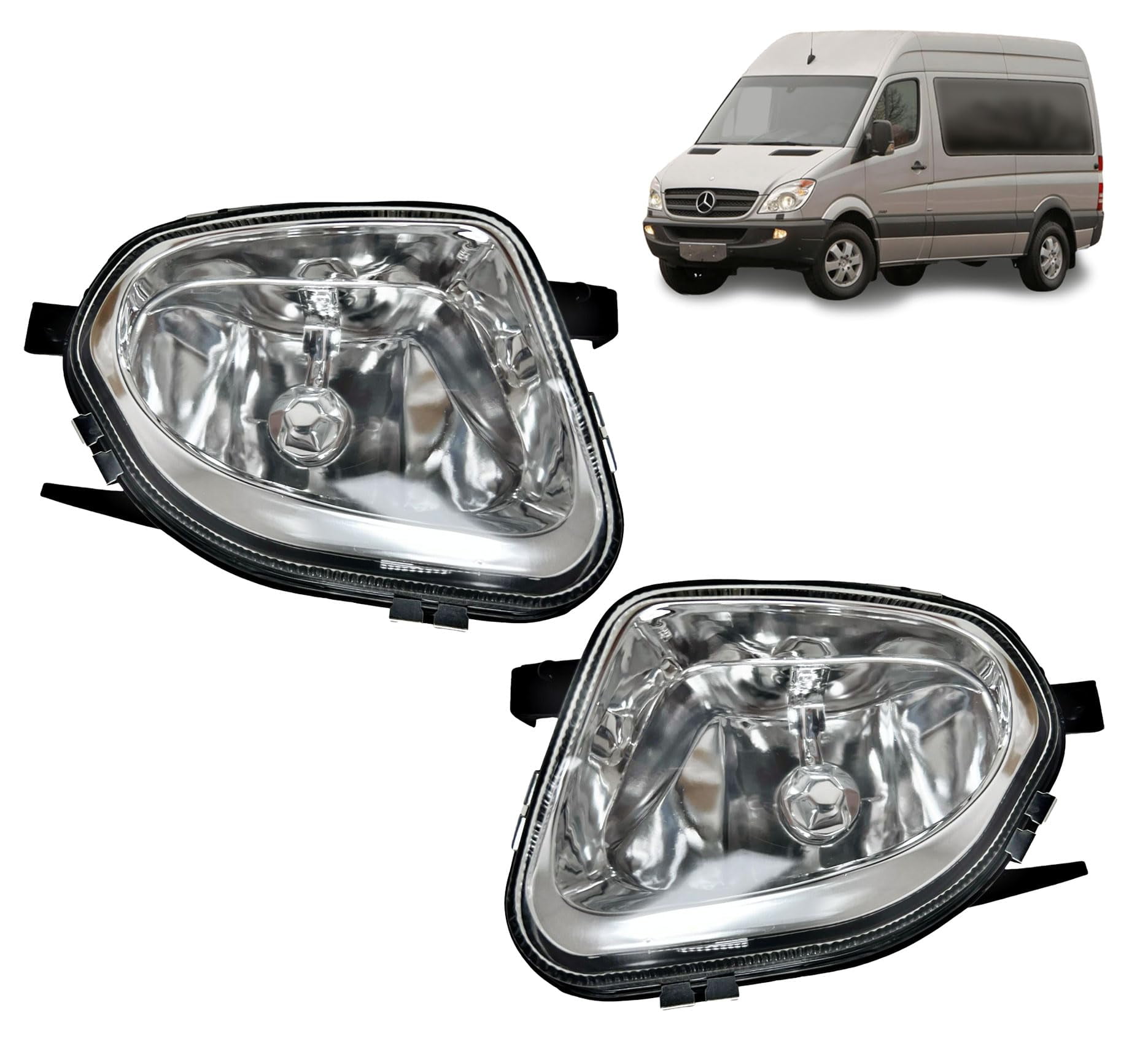 ALLIGATOR AUTO LIGHTS Foglight Set Compatible With Mercedes Sprinter ...