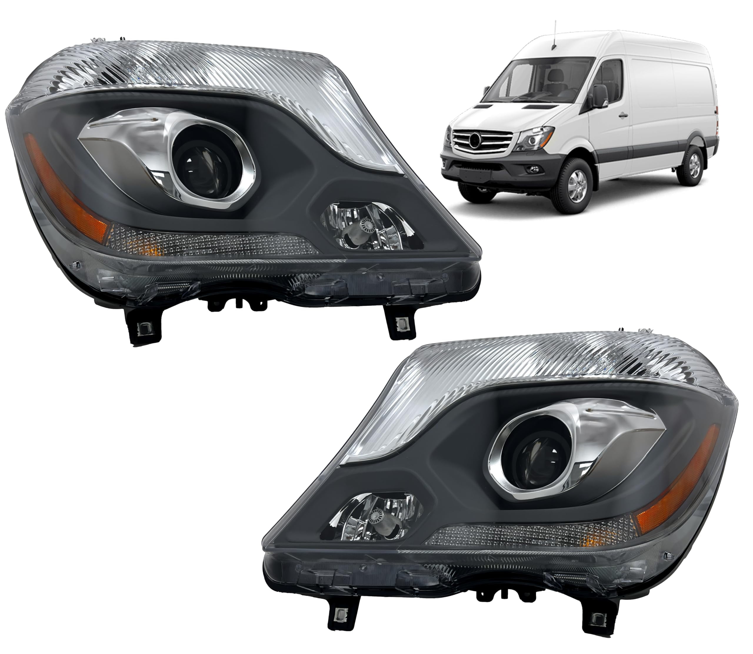ALLIGATOR AUTO LIGHTS Headlight Assembly Compatible With Mercedes ...