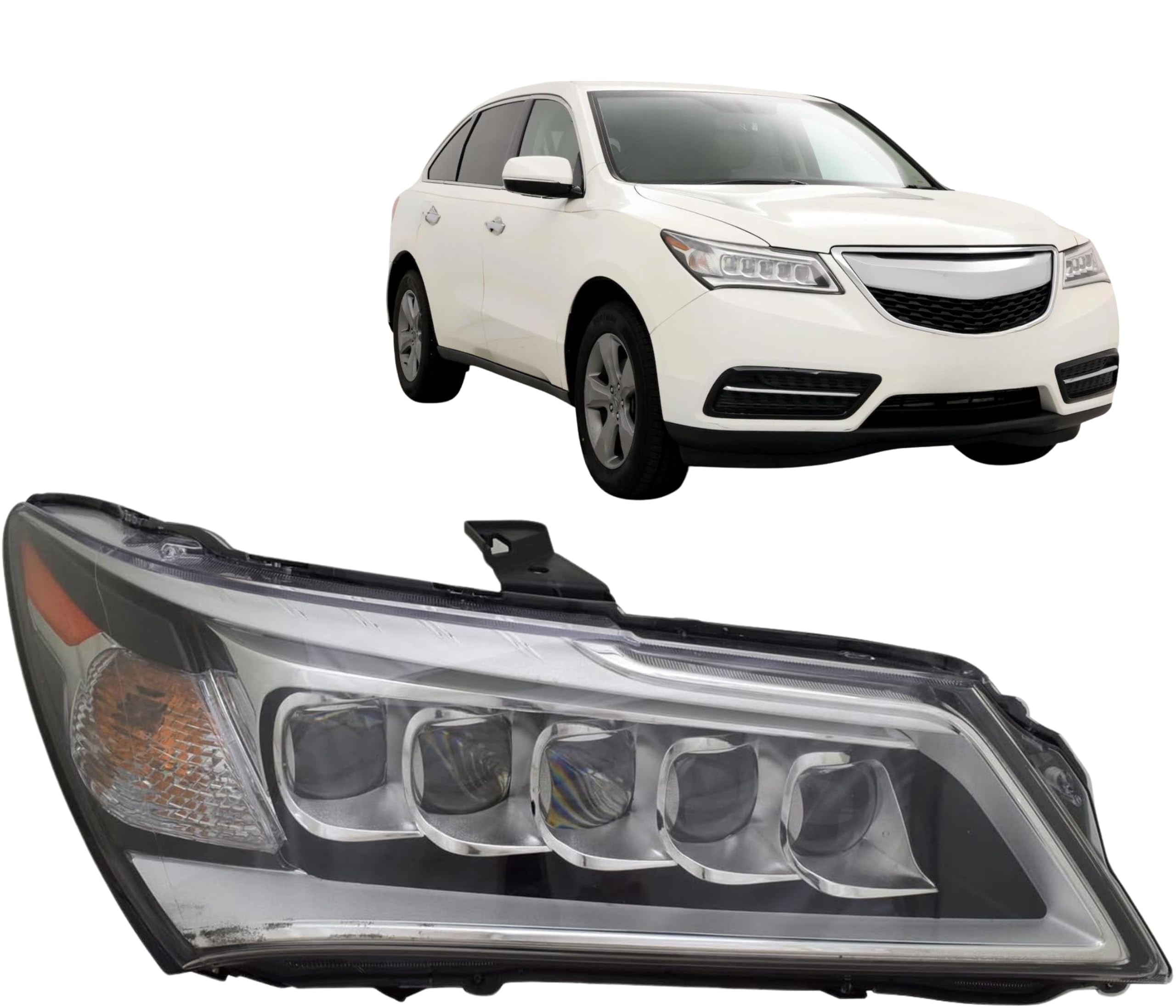 ALLIGATOR AUTO LIGHTS Headlight Assembly Replacement for Acura 2014 ...