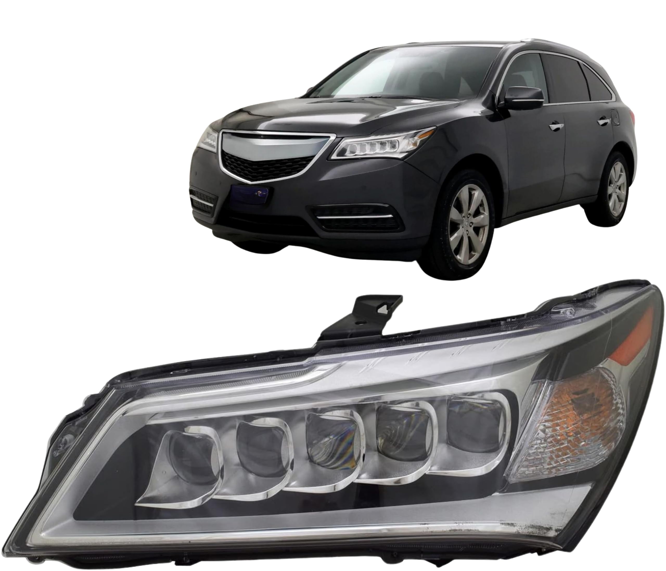 ALLIGATOR AUTO LIGHTS Headlight Replacement for Acura 2014-2016 MDX ...