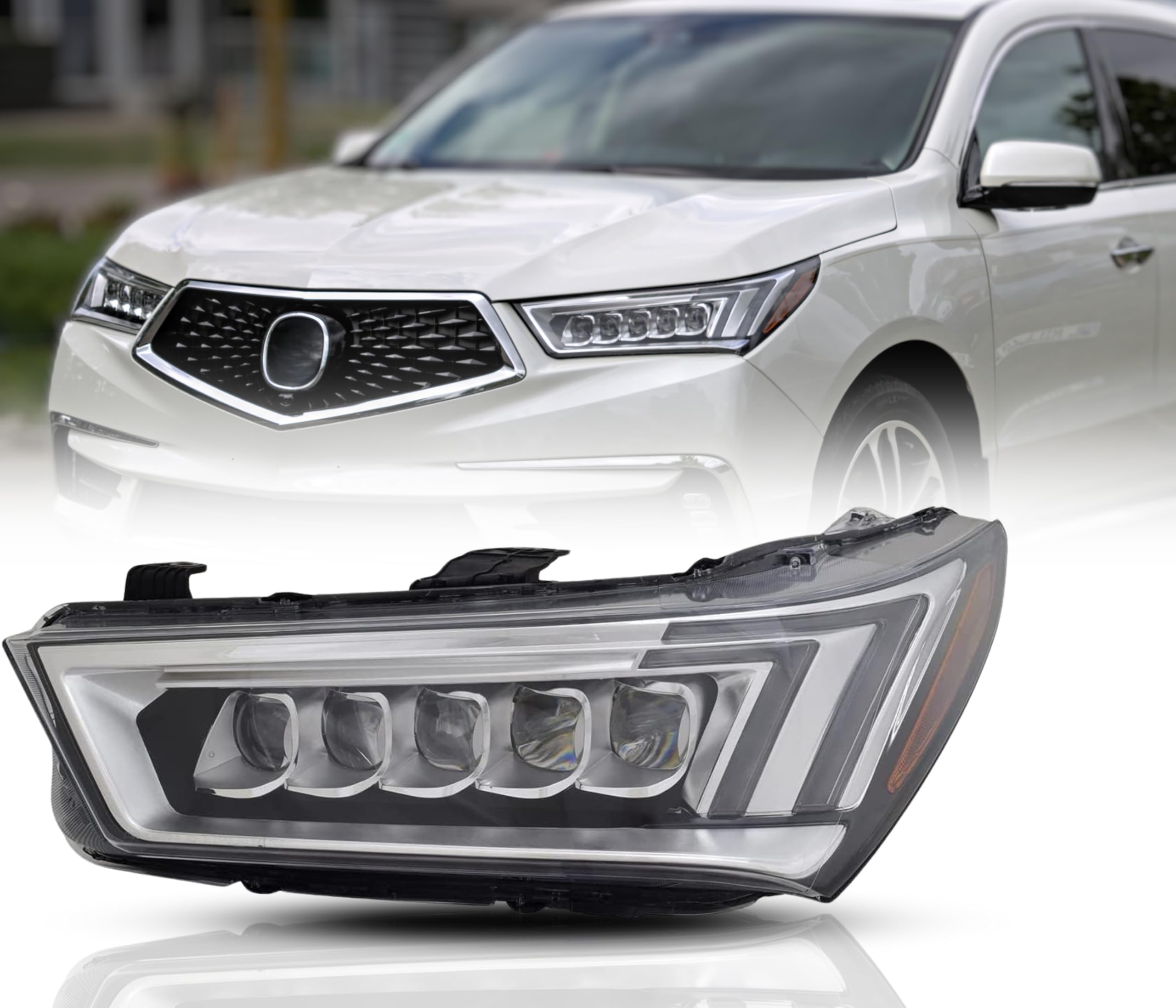 ALLIGATOR AUTO LIGHTS Headlight Replacement for Acura 2017-2020 MDX ...