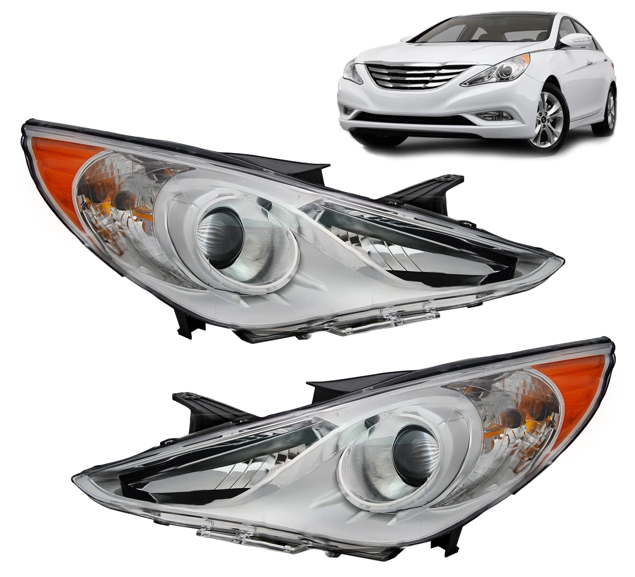 ALLIGATOR AUTO LIGHTS Replacement For Hyundai 2011-2014 Sonata GLS Halogen Headlight Headlamp ...