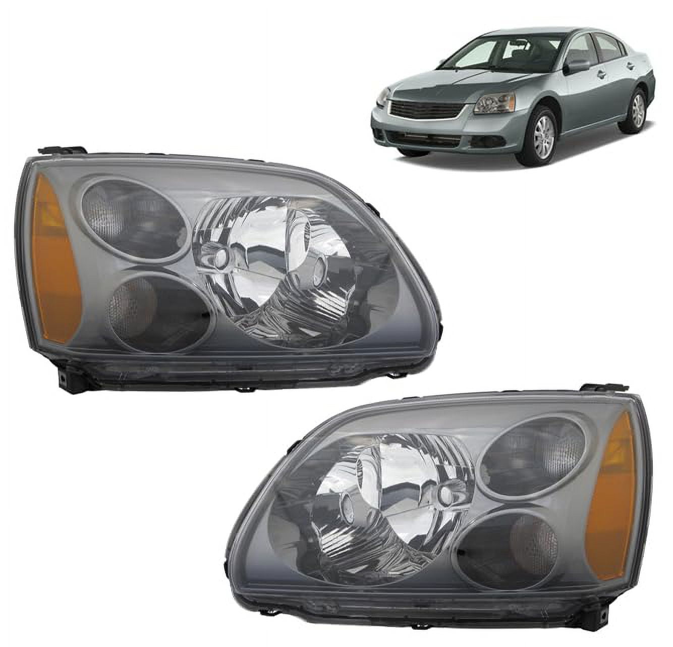 ALLIGATOR AUTO LIGHTS Replacement For Mitsubishi Galant 2009 Headlight ...