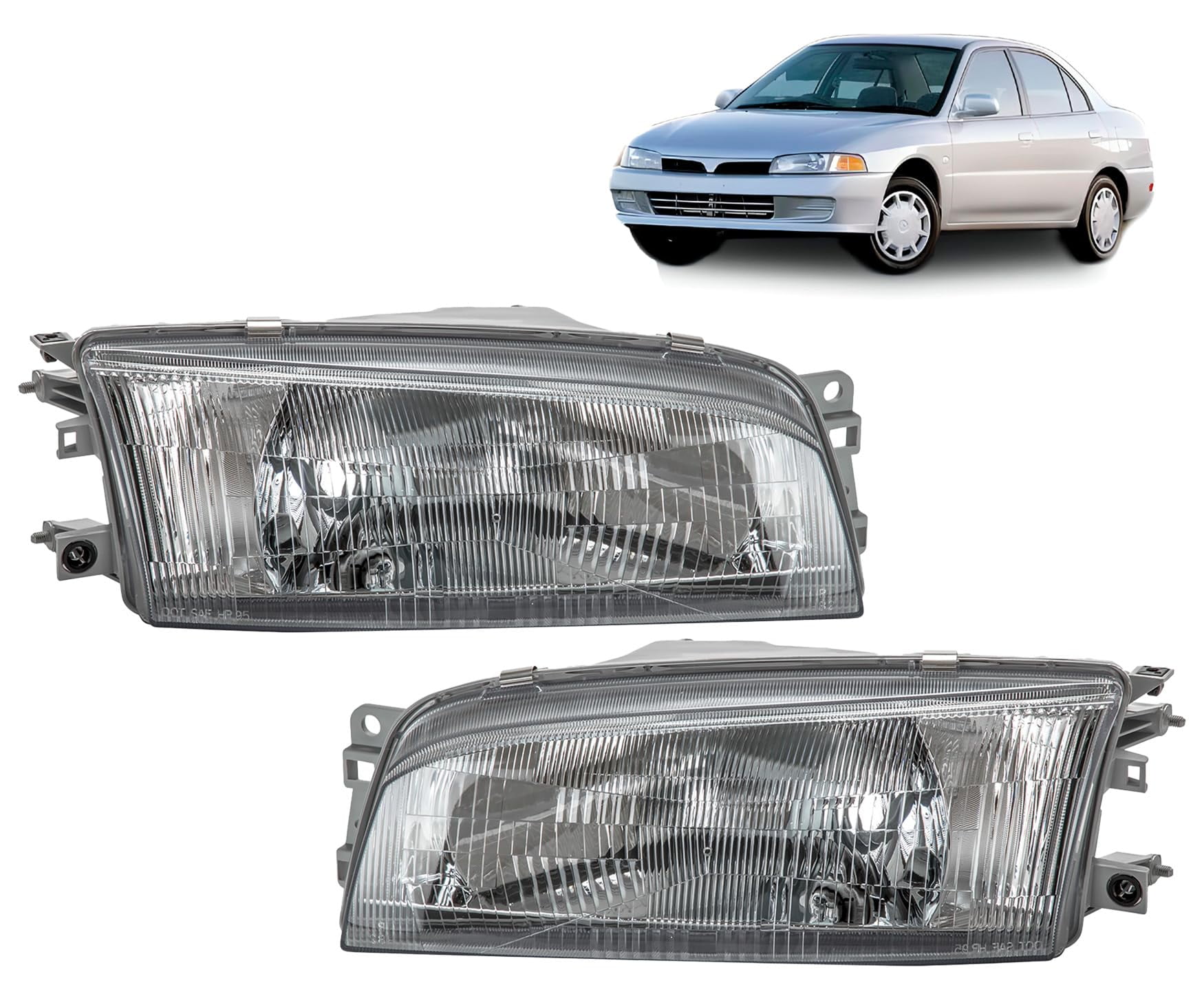ALLIGATOR AUTO LIGHTS Replacement For Mitsubishi Mirage 1997-2001 DOT ...