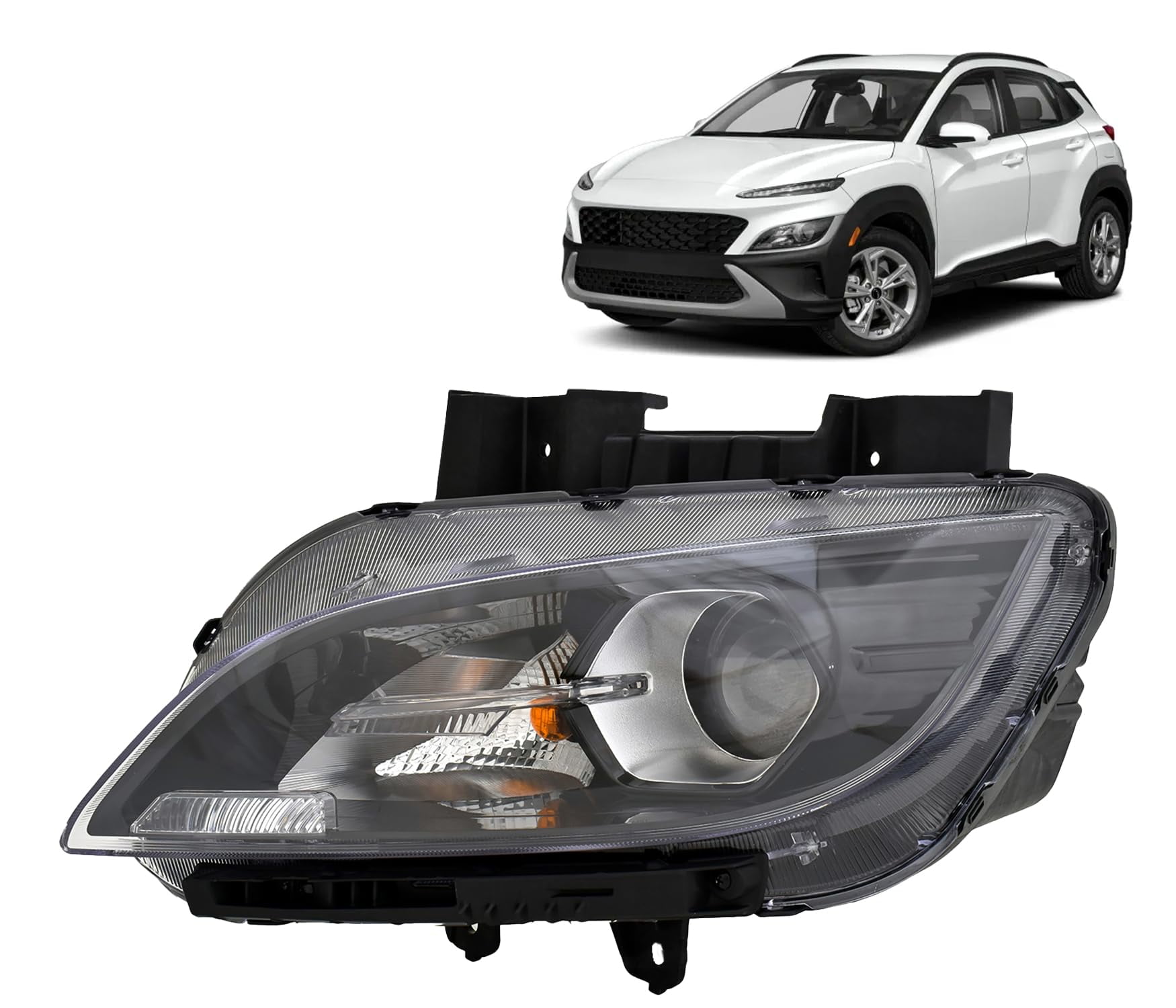 ALLIGATOR AUTO LIGHTS Replacement for Hyundai Kona 2022-2023, Kona Electric 2022 Halogen ...
