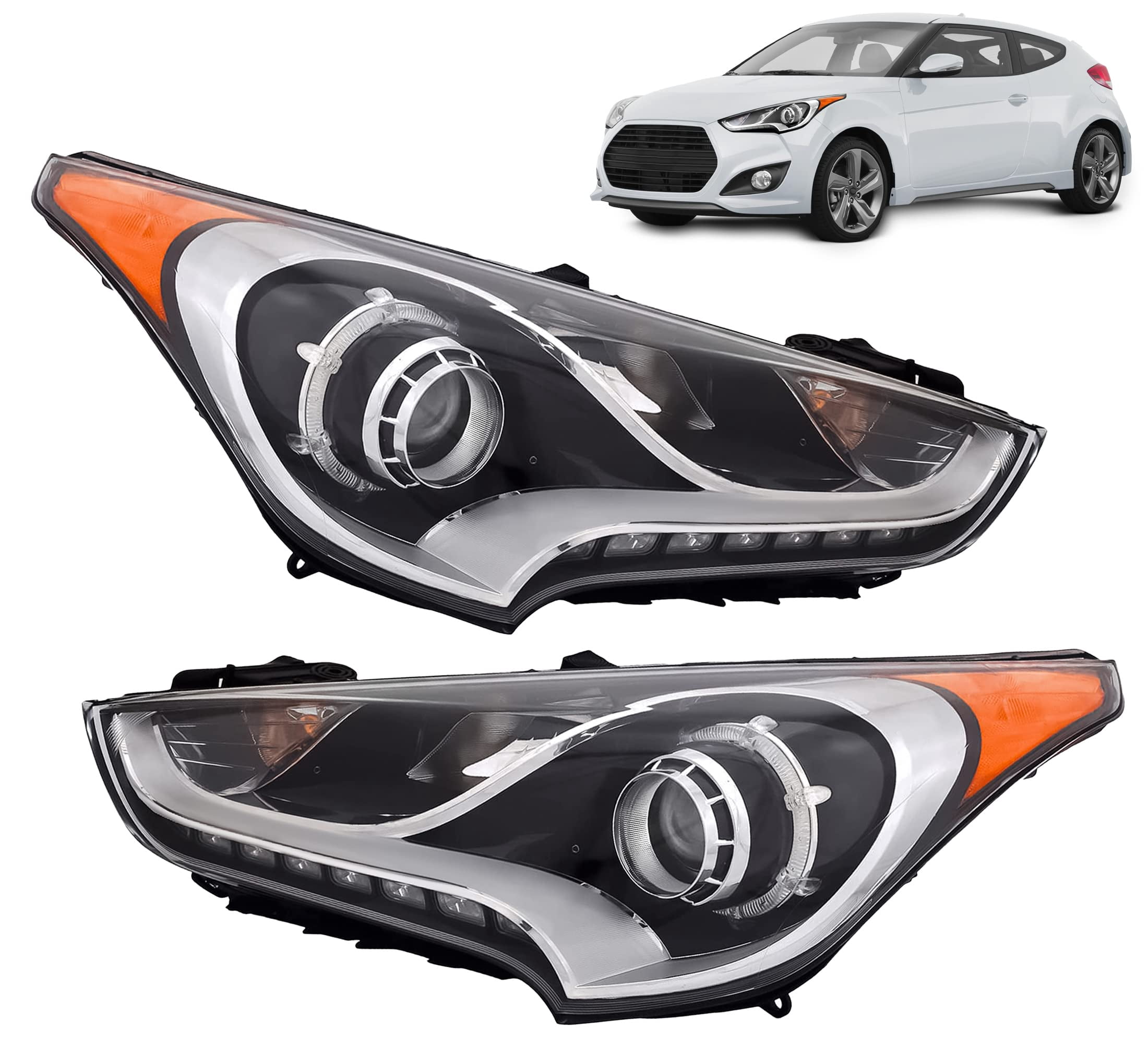 ALLIGATOR AUTO LIGHTS Replacement For Hyundai Veloster 2013-2017 ...