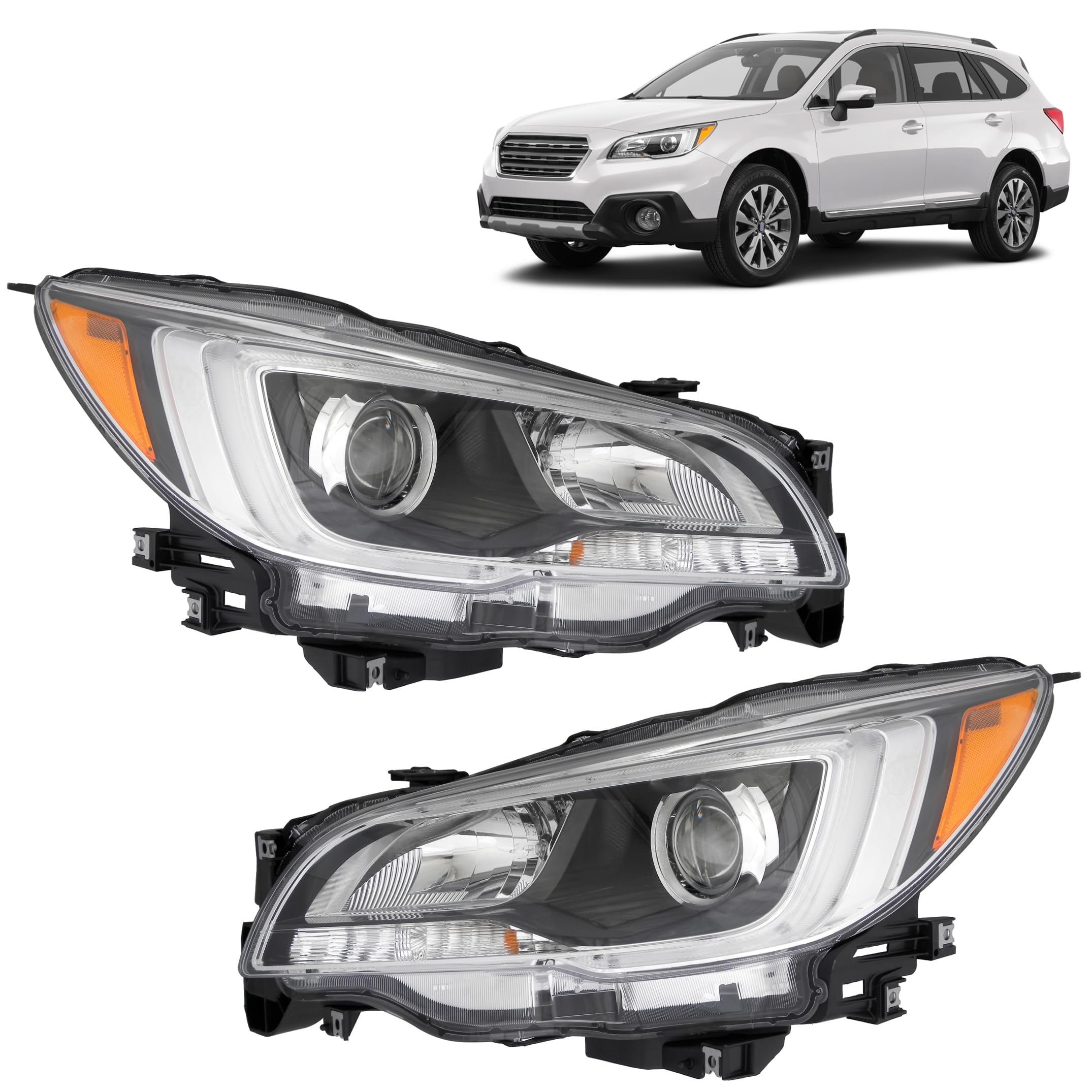 ALLIGATOR AUTO LIGHTS Replacement for Subaru Legacy 2015-2017 Headlight ...