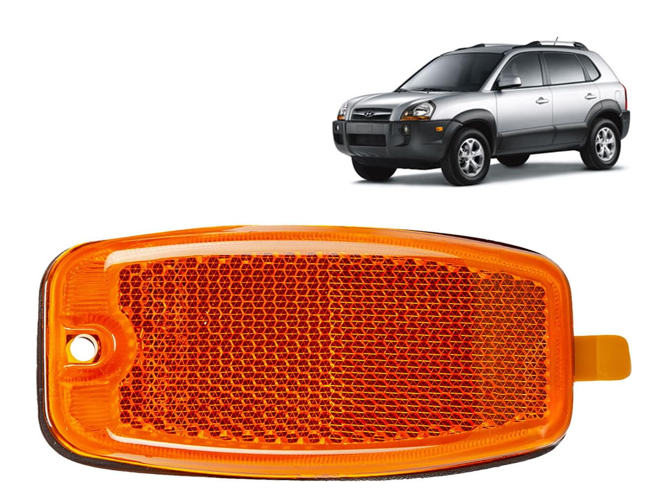 ALLIGATOR AUTO LIGHTS Replacement for Hyundai Santa Fe, Tucson 2001-2009 Halogen Side Marker ...