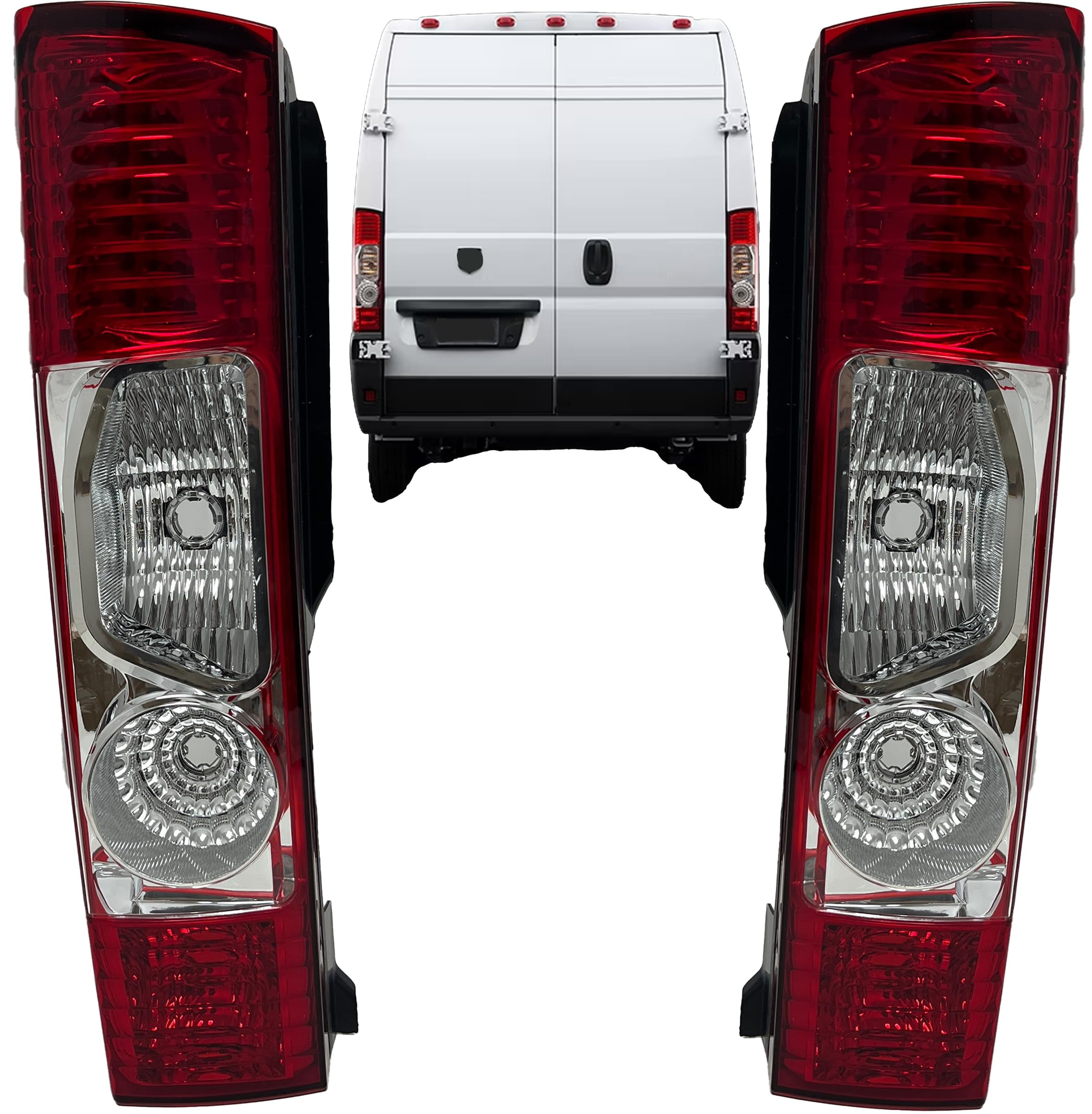 ALLIGATOR AUTO LIGHTS Tail Light Assembly Set Replacement for Ram 2014 ...