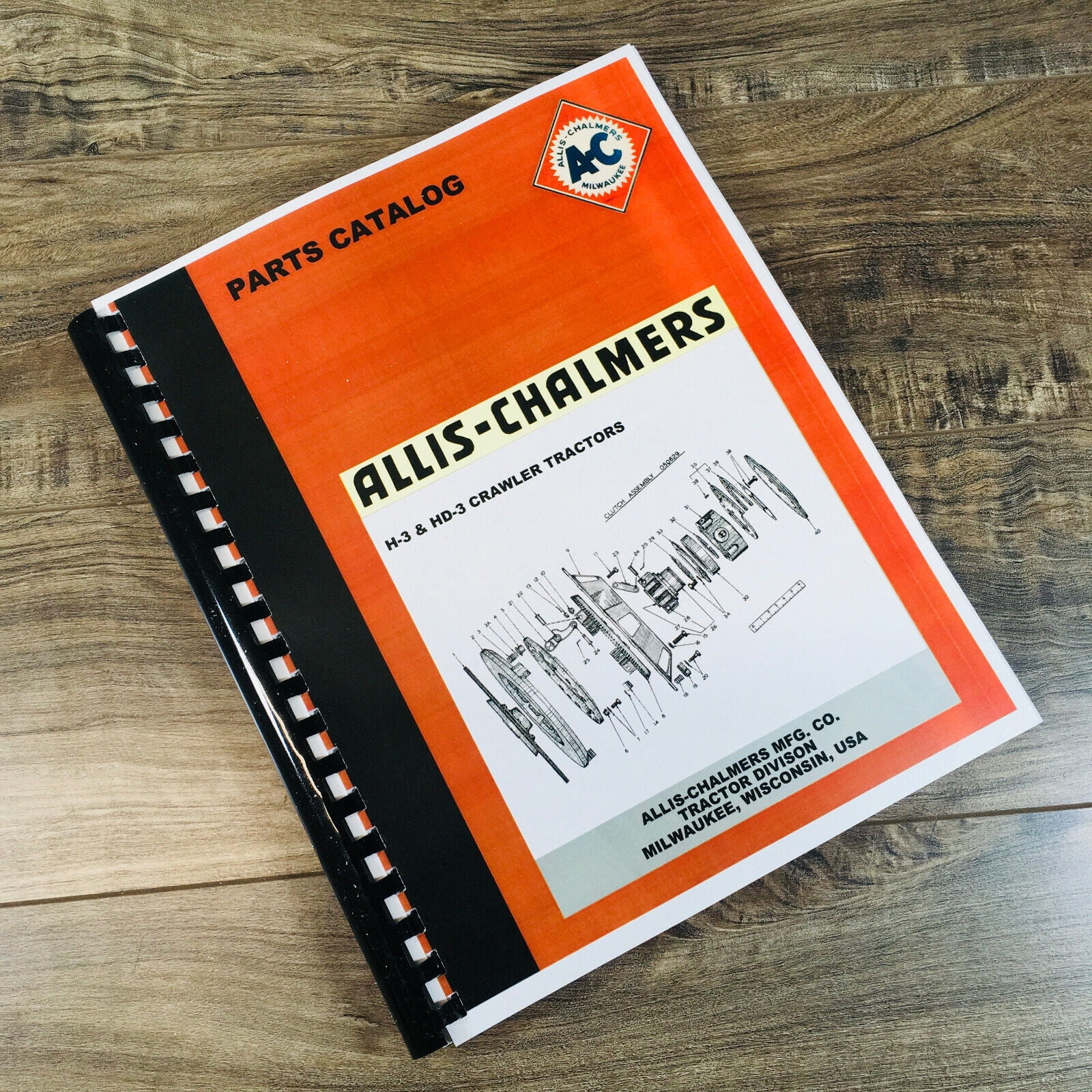 ALLIS CHALMERS H3 H-3 HD3 HD-3 CRAWLER TRACTORS PARTS MANUAL CATALOG ...