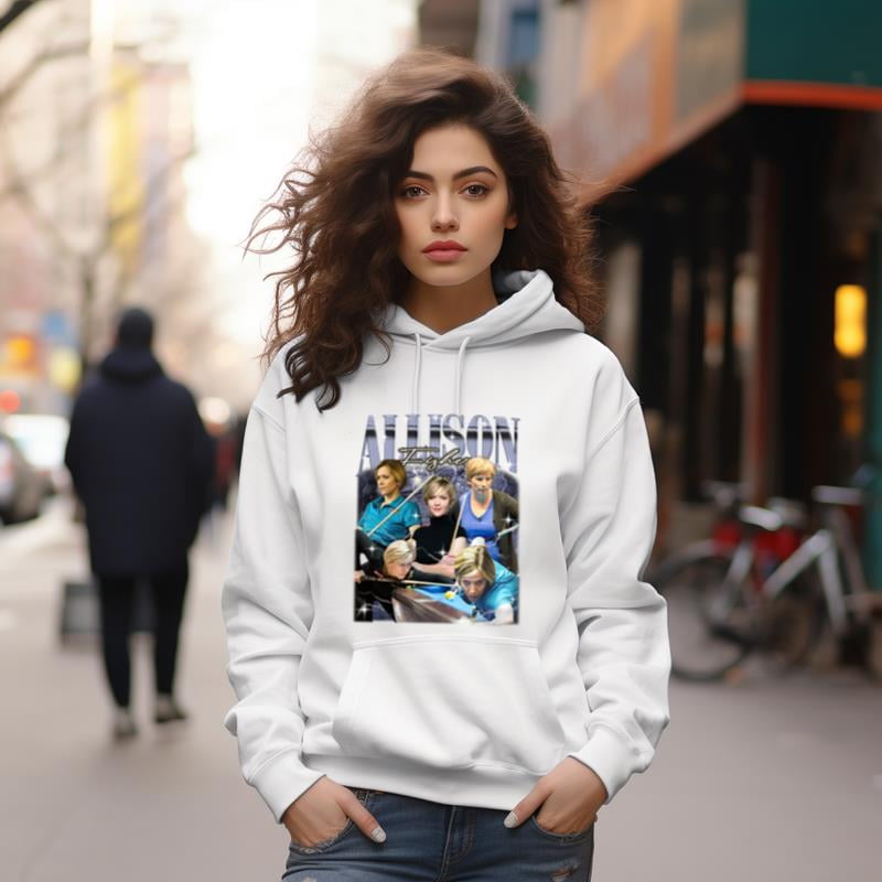 ALLISON FISHER Retro Bootleg Pool Billiards Hoodie, for men & women, up ...