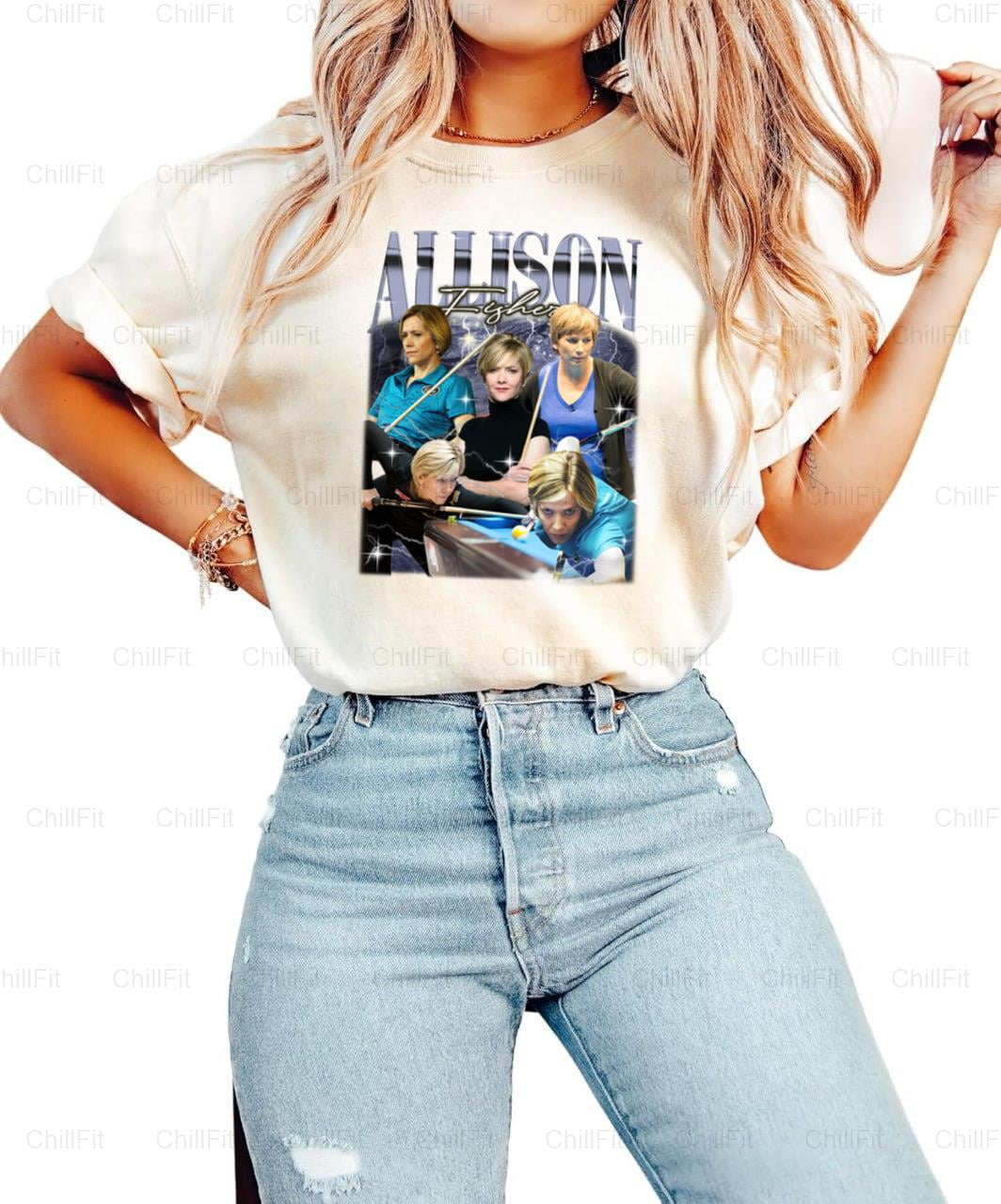 ALLISON FISHER, Retro Bootleg Style, Pool Billiards, Snooker Legend ...