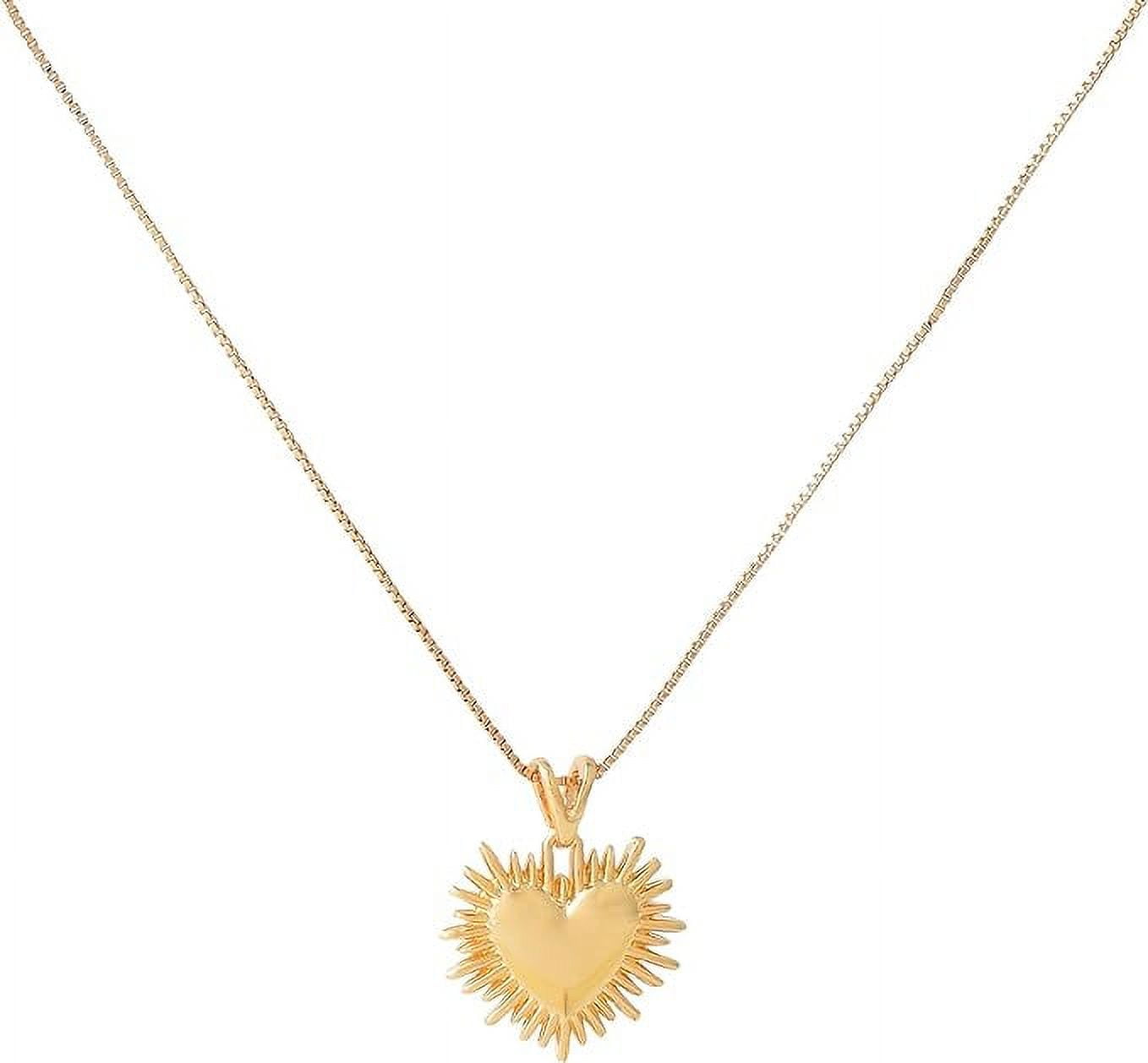 ALLISON ROSE ATELIER - Heart Pendant Necklace - Elegant 14k Gold Plated ...