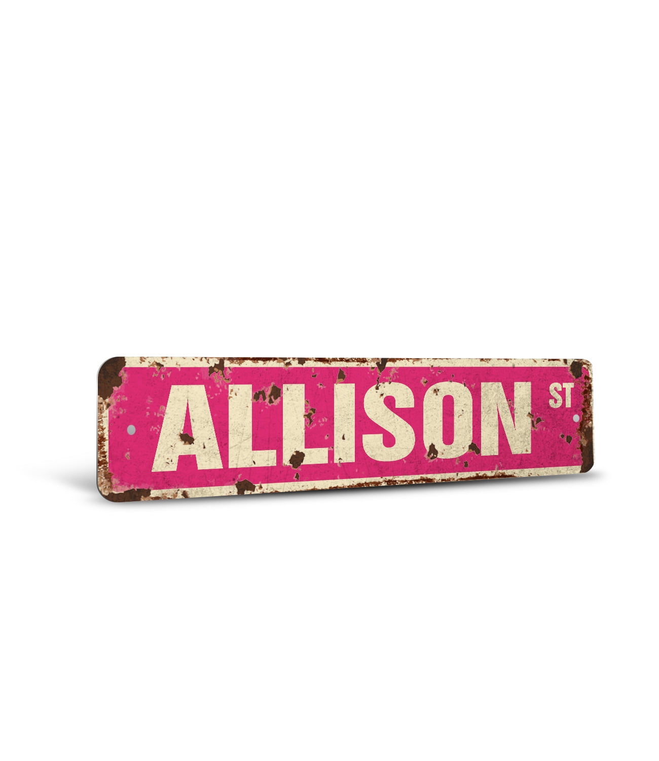 ALLISON Vintage Style Rustic Street Sign – Childrens Name Room Sign ...