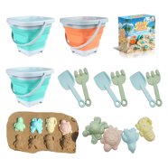 Play Day Jumbo Sandcastle Beach Bucket & Shovel Set, Assorted Shapes ...
