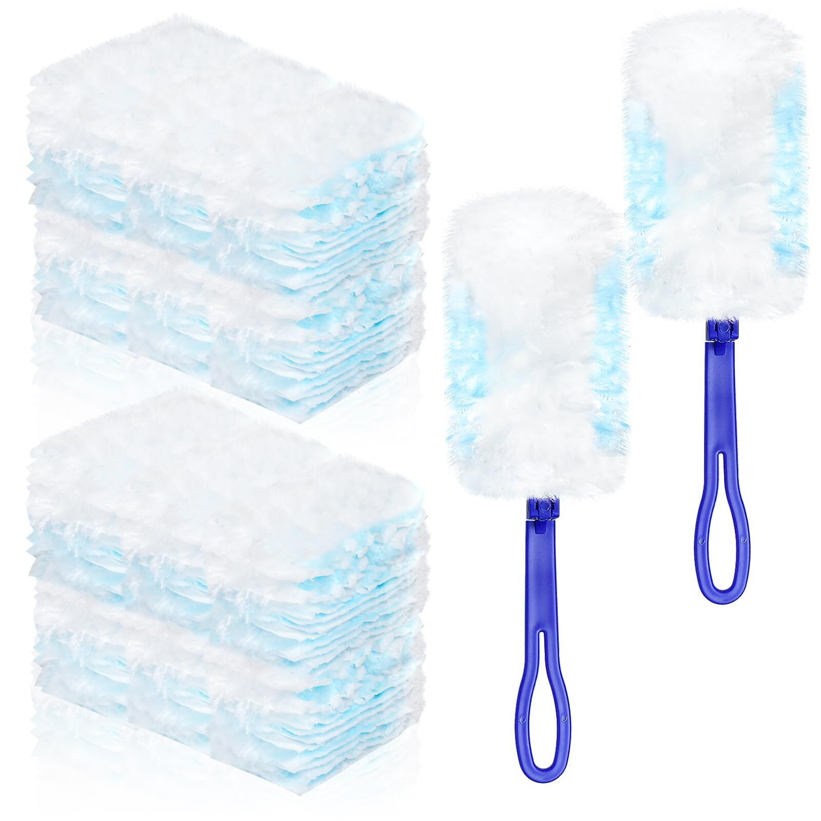 ALLJOY 30Pcs Electrostatic Duster Refills, Disposable, 1 Handle, for ...