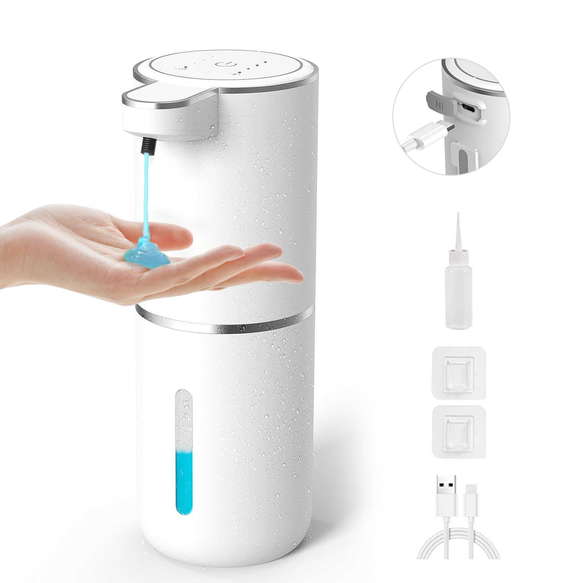 Coreus Touchless Kitchen Hand Soap Dispenser, 22oz Rechargeable USB ...