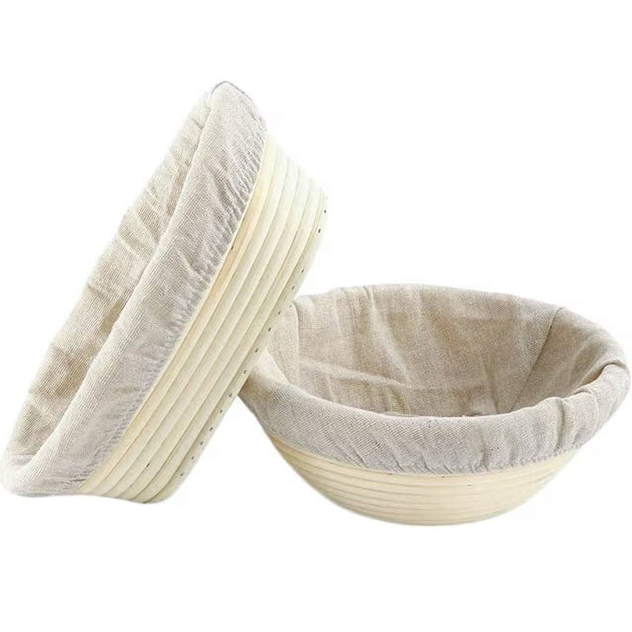 ALLJOY 9 inch Round &10 inch Oval Bread Proofing Basket Set for ...