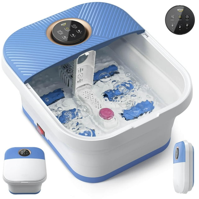 ALLJOY Collapsible Foot Spa Bath Massager with Heat, Remote Control ...