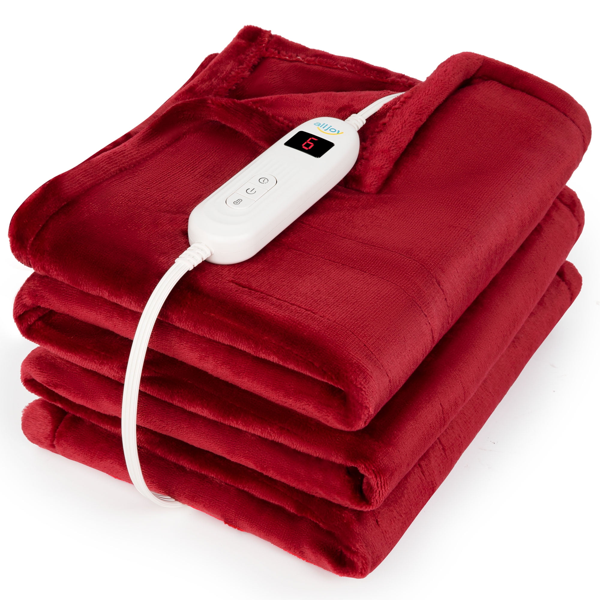 "ALLJOY Electric Warming Hot Blanket 50"" x 60"", 10 Heat Levels, 4 ...