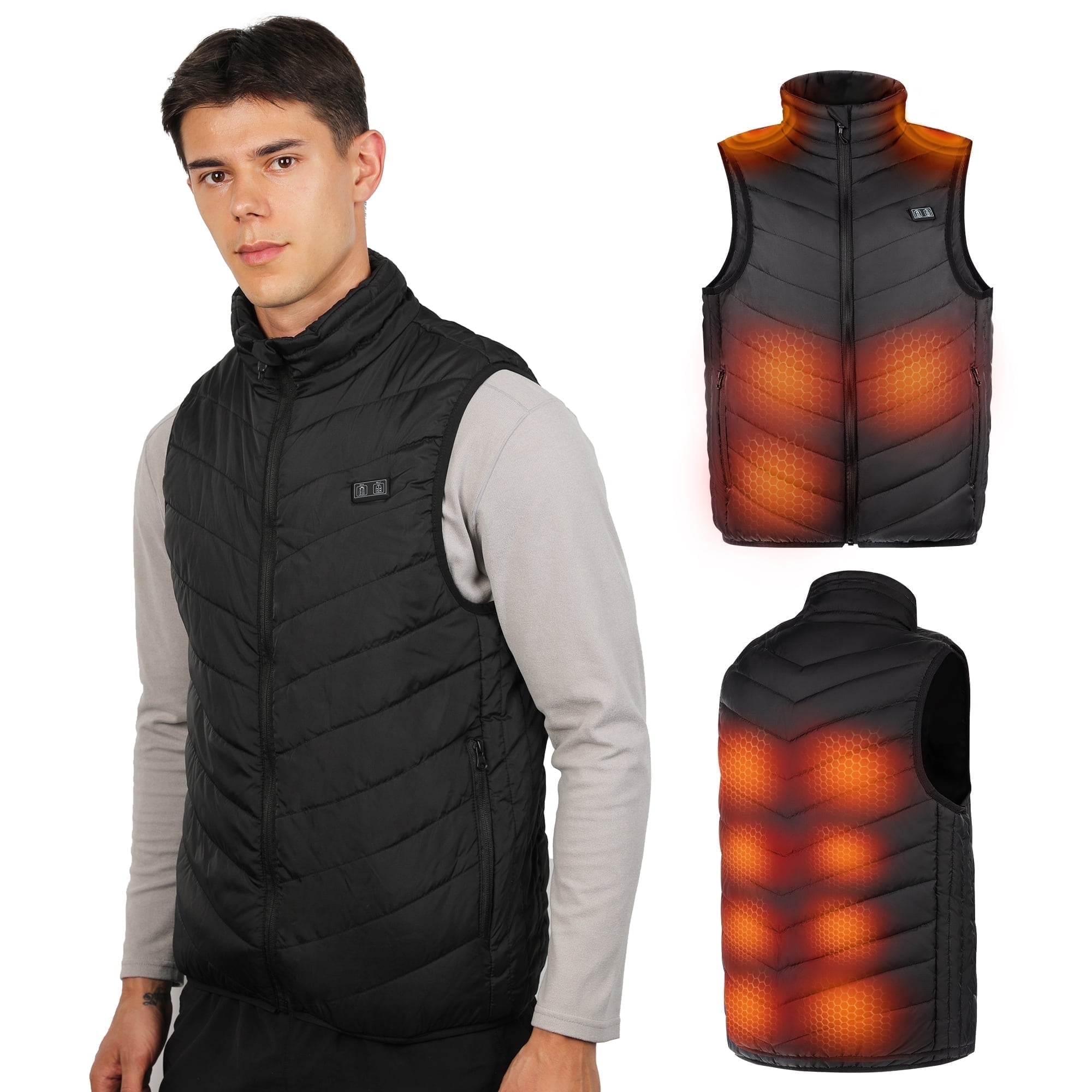ALLJOY Unisex Heated Vest with Power Bank, USB Rechargeable, Washable ...